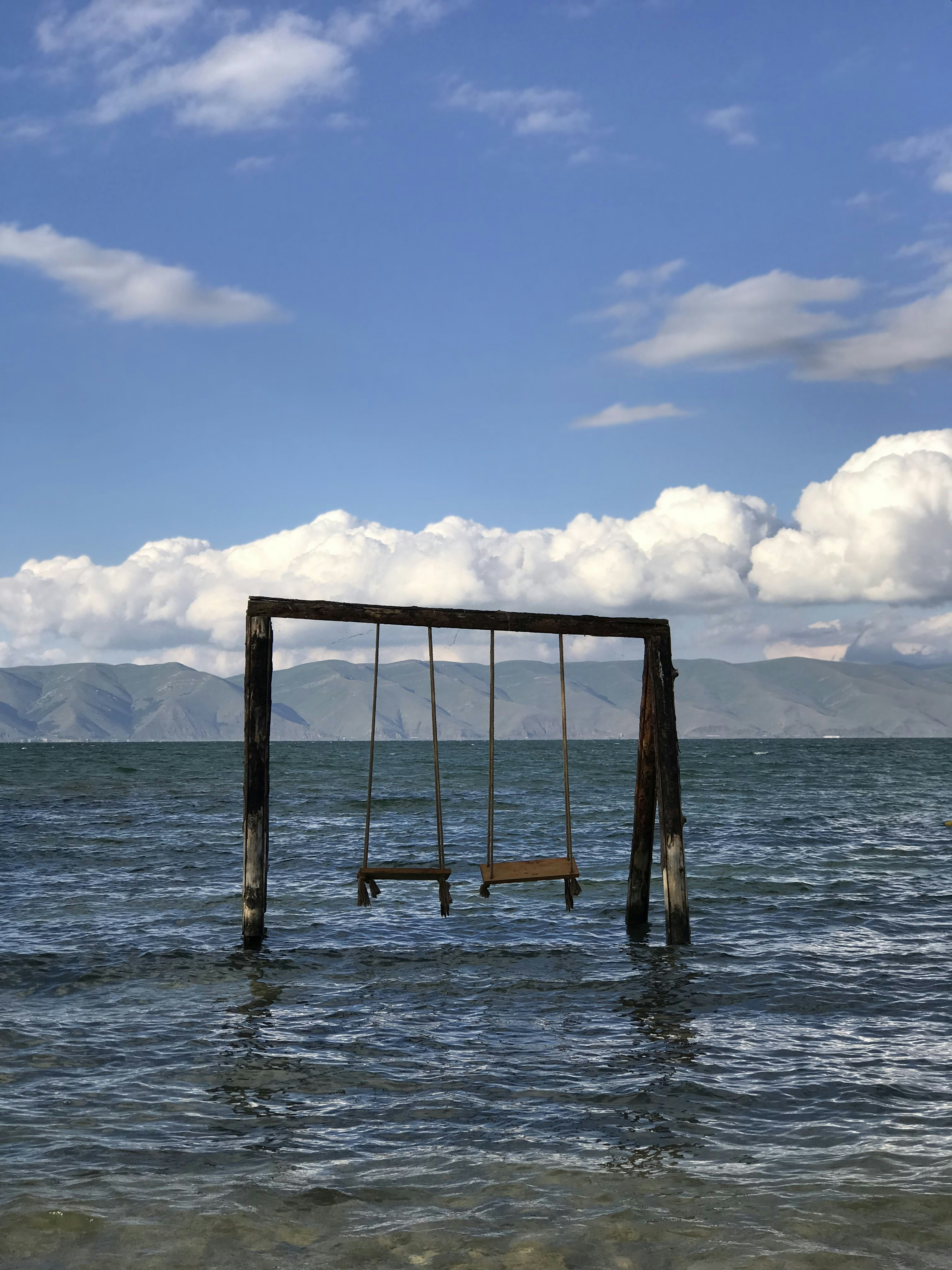 Solitary Swing Over Gentle Seas