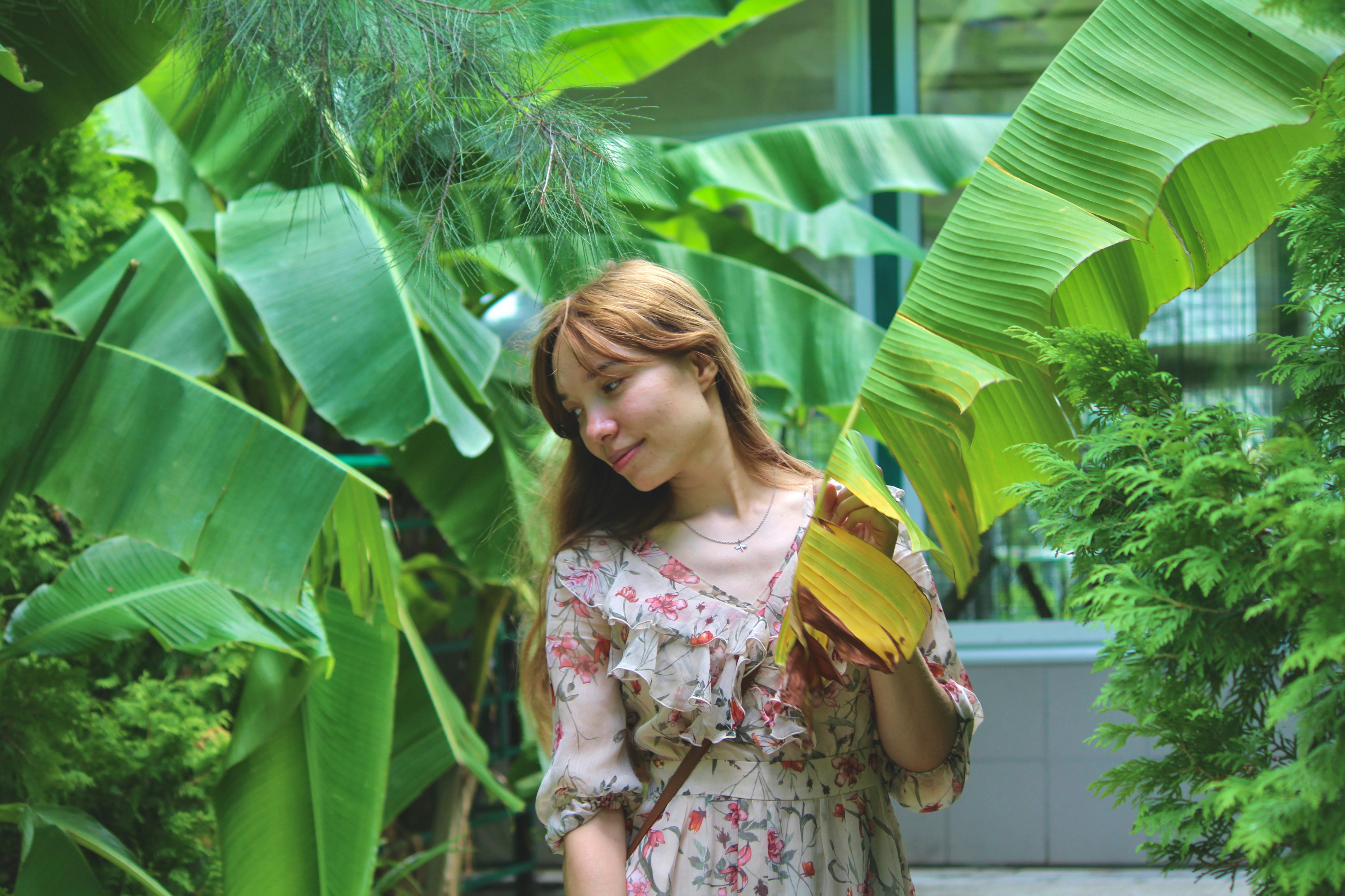 Against the Broad Green: A Portrait among Banana Leaves