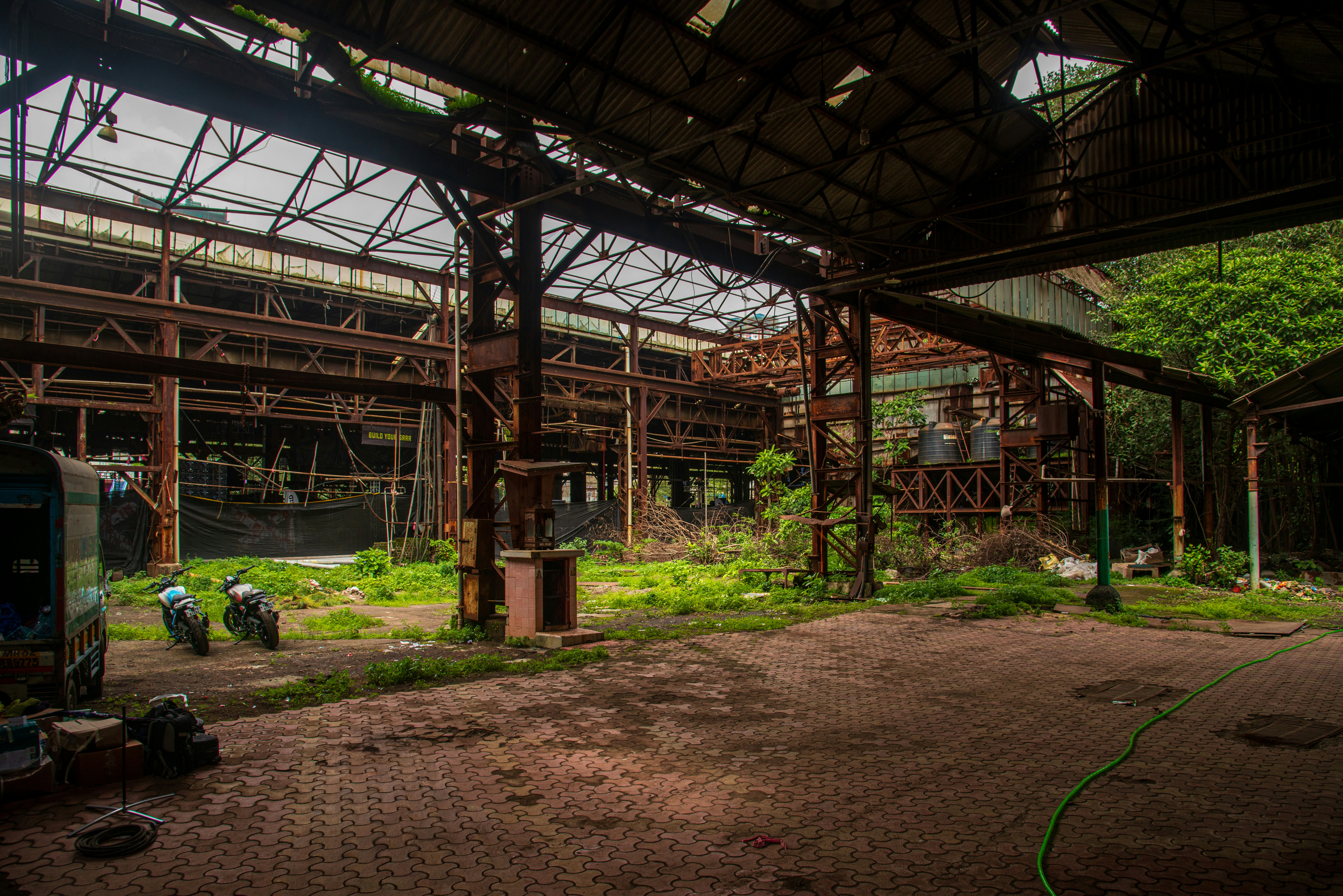 Rust and Light in an Abandoned Industrial Hall
