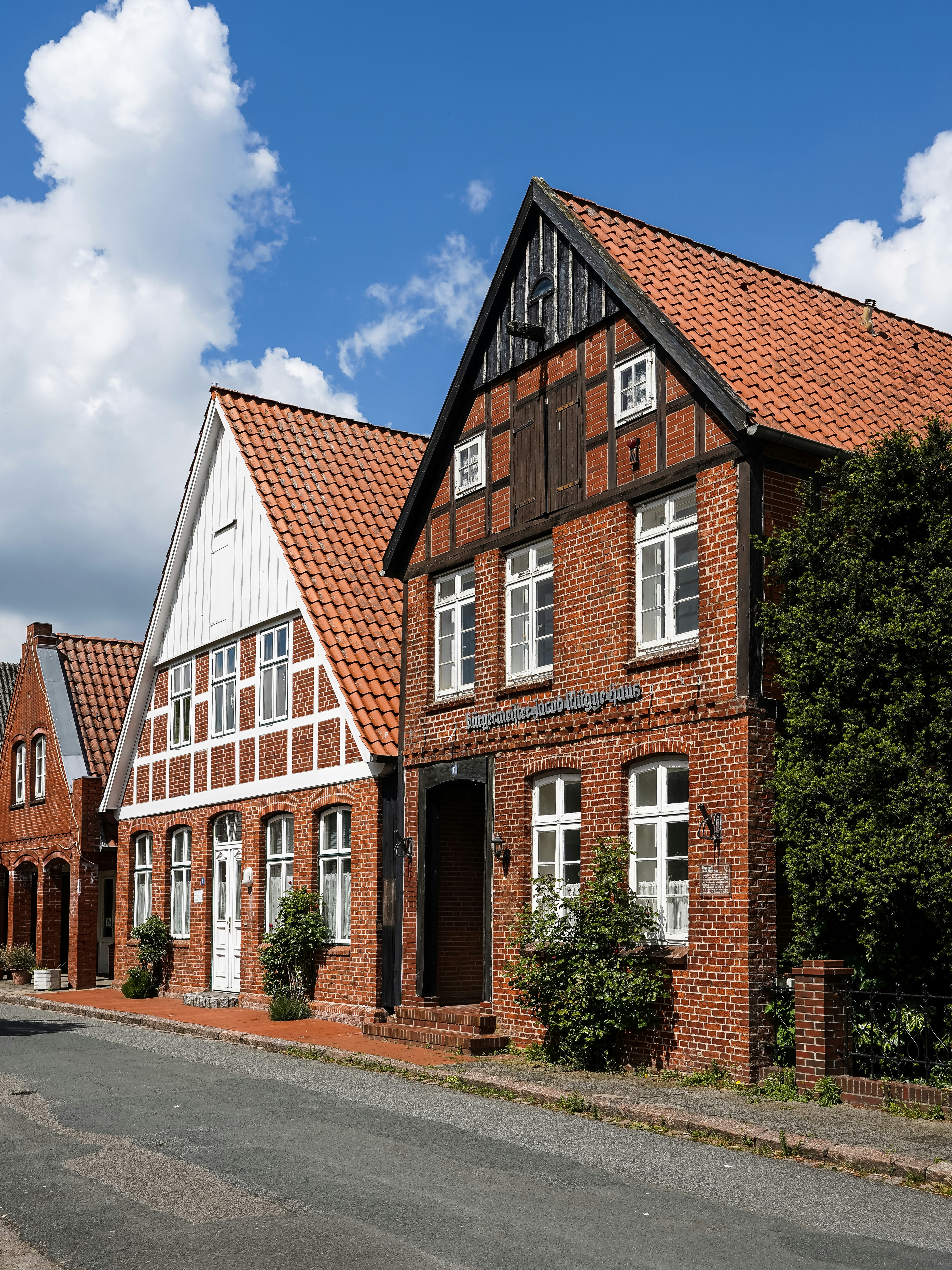 Brick-and-Timber Row: A Sunny Street of Character