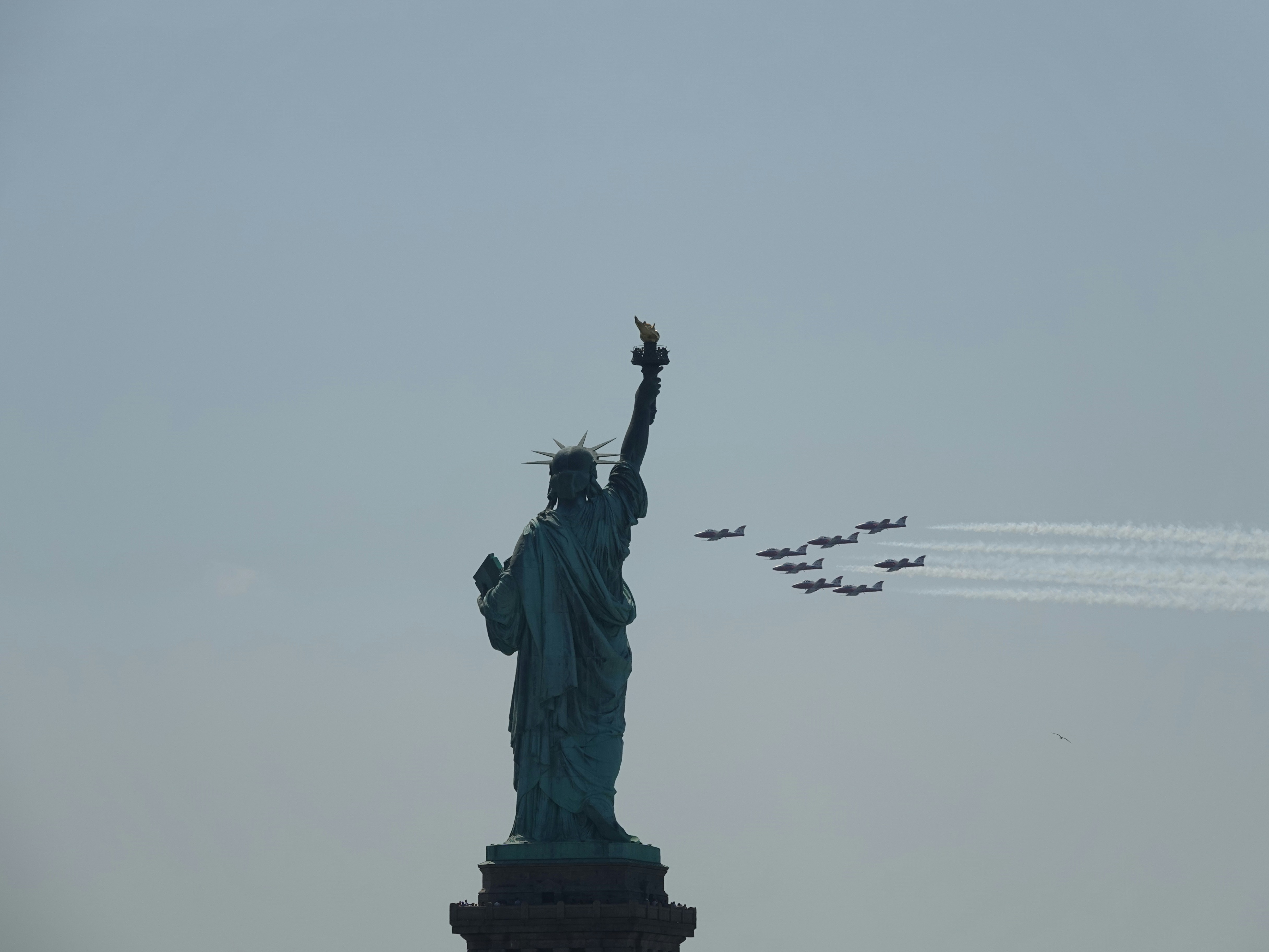 Liberty and Formations: A Skies Full of V-formation