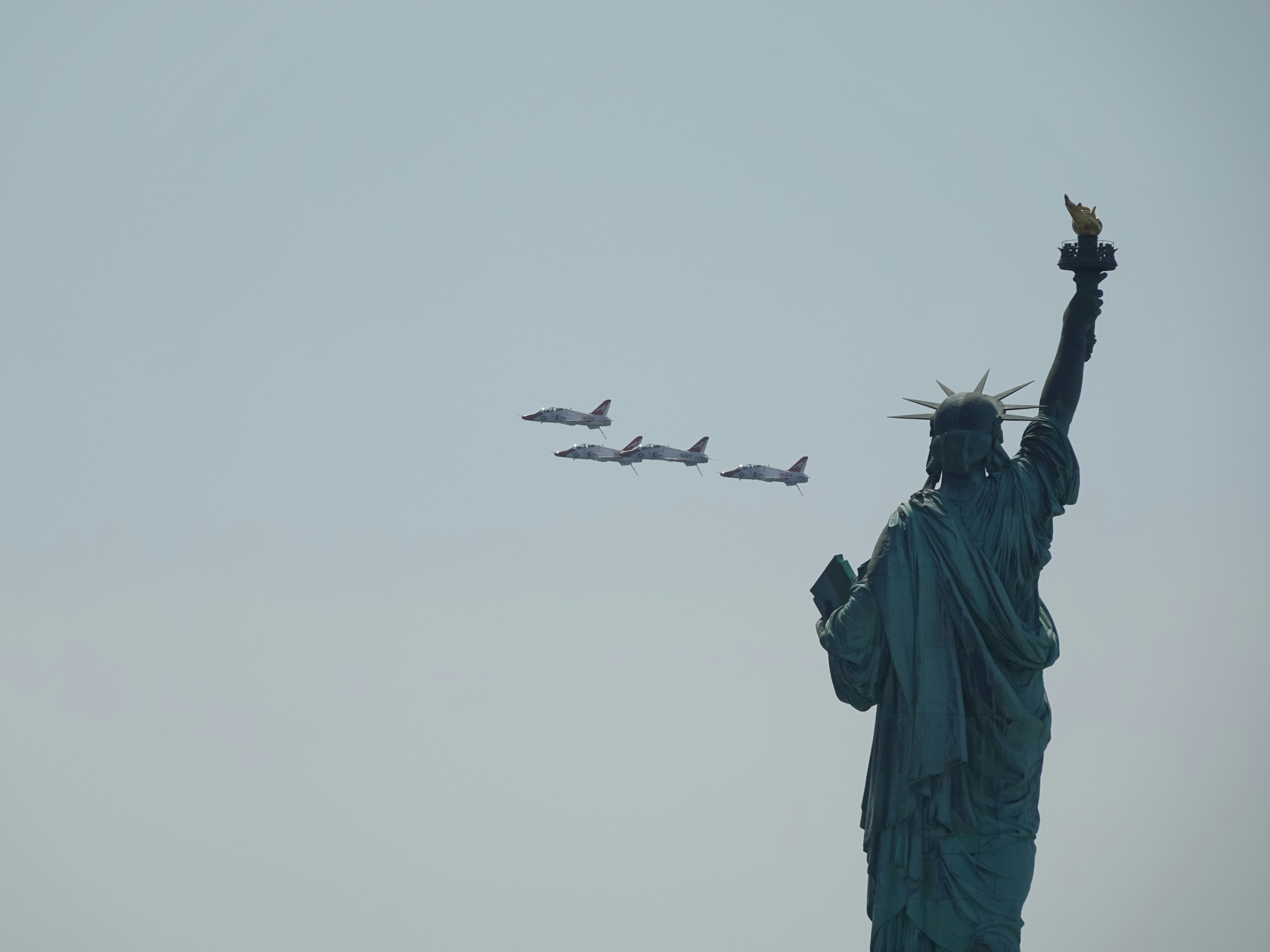 Liberty in the Skies: Four Arrowhead Jets Honor the Statue