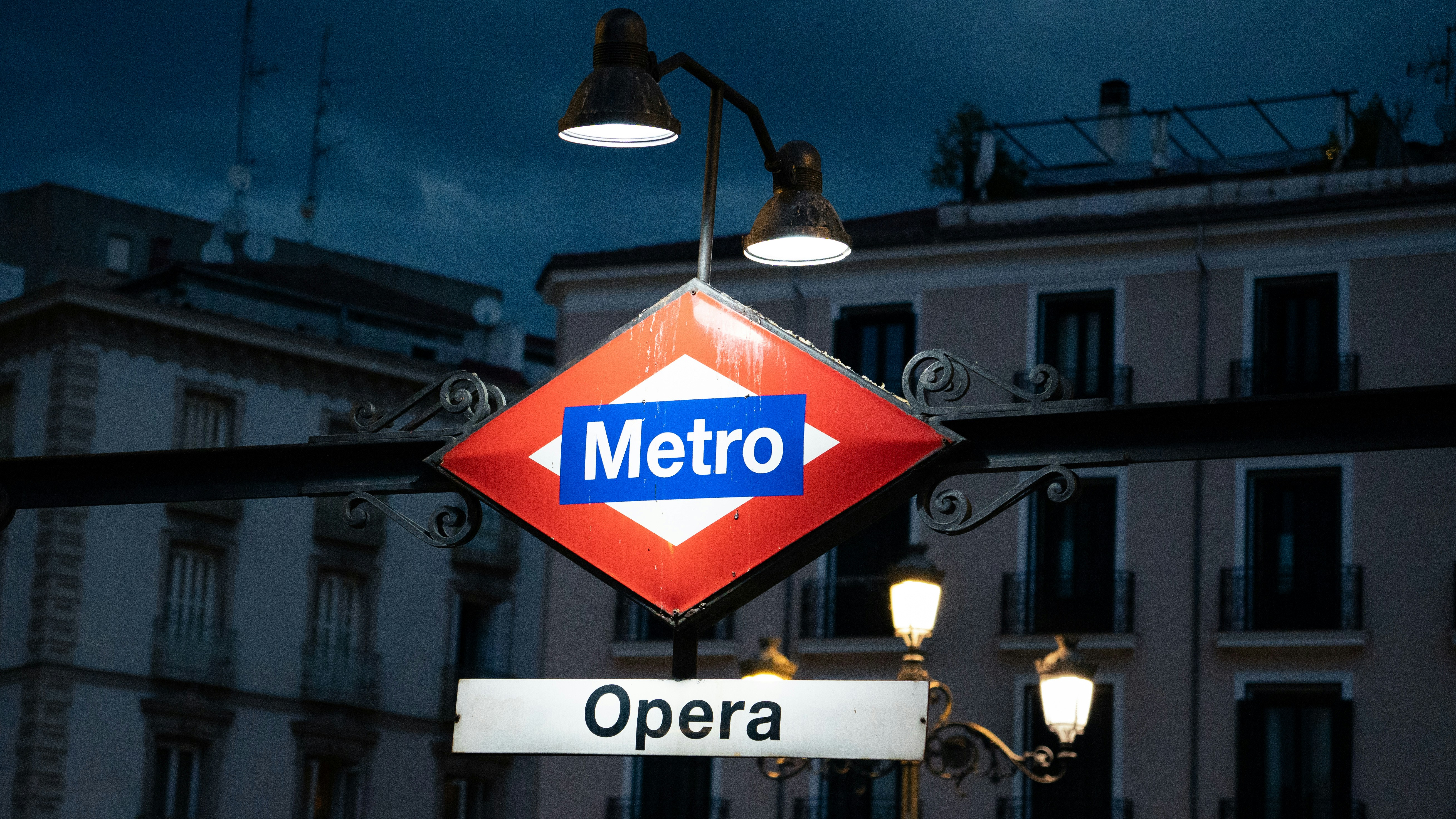 Metro Emblem Overhead: A Night at the Opera Sign