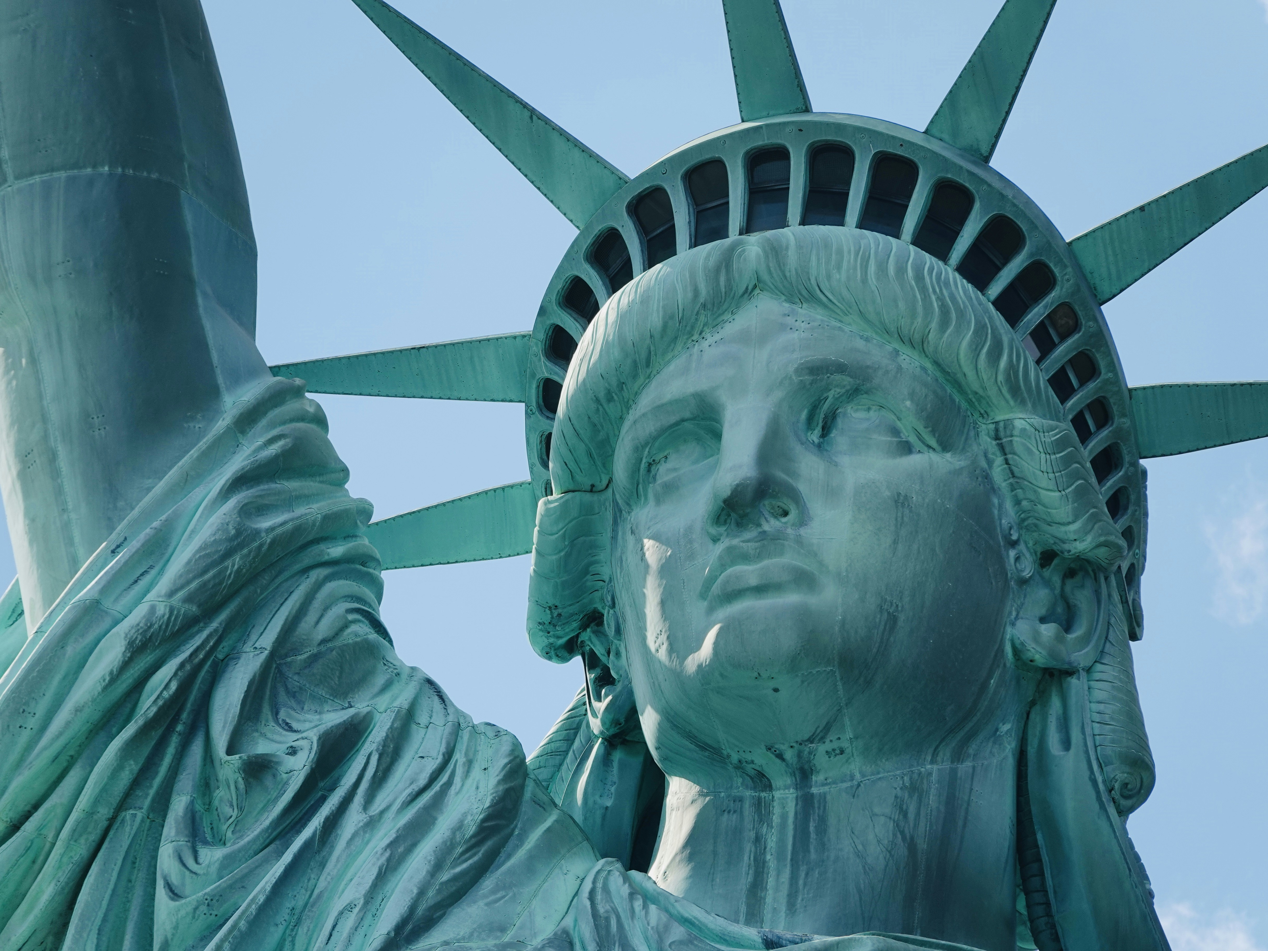 Emerald Patina of Liberty: Head Held High