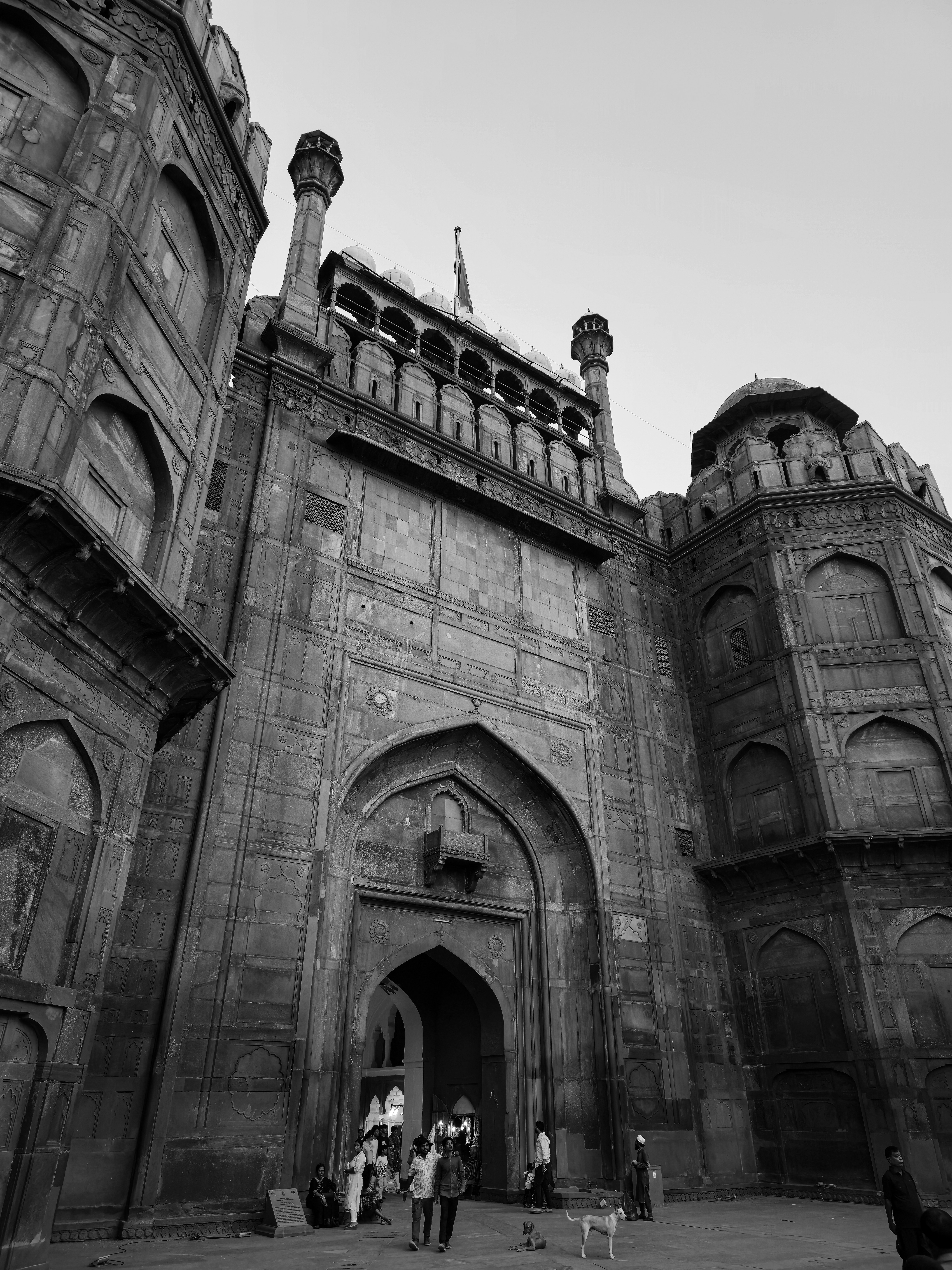 Gate of Stone: A Monolithic Mughal Fortress Under Silent Skies