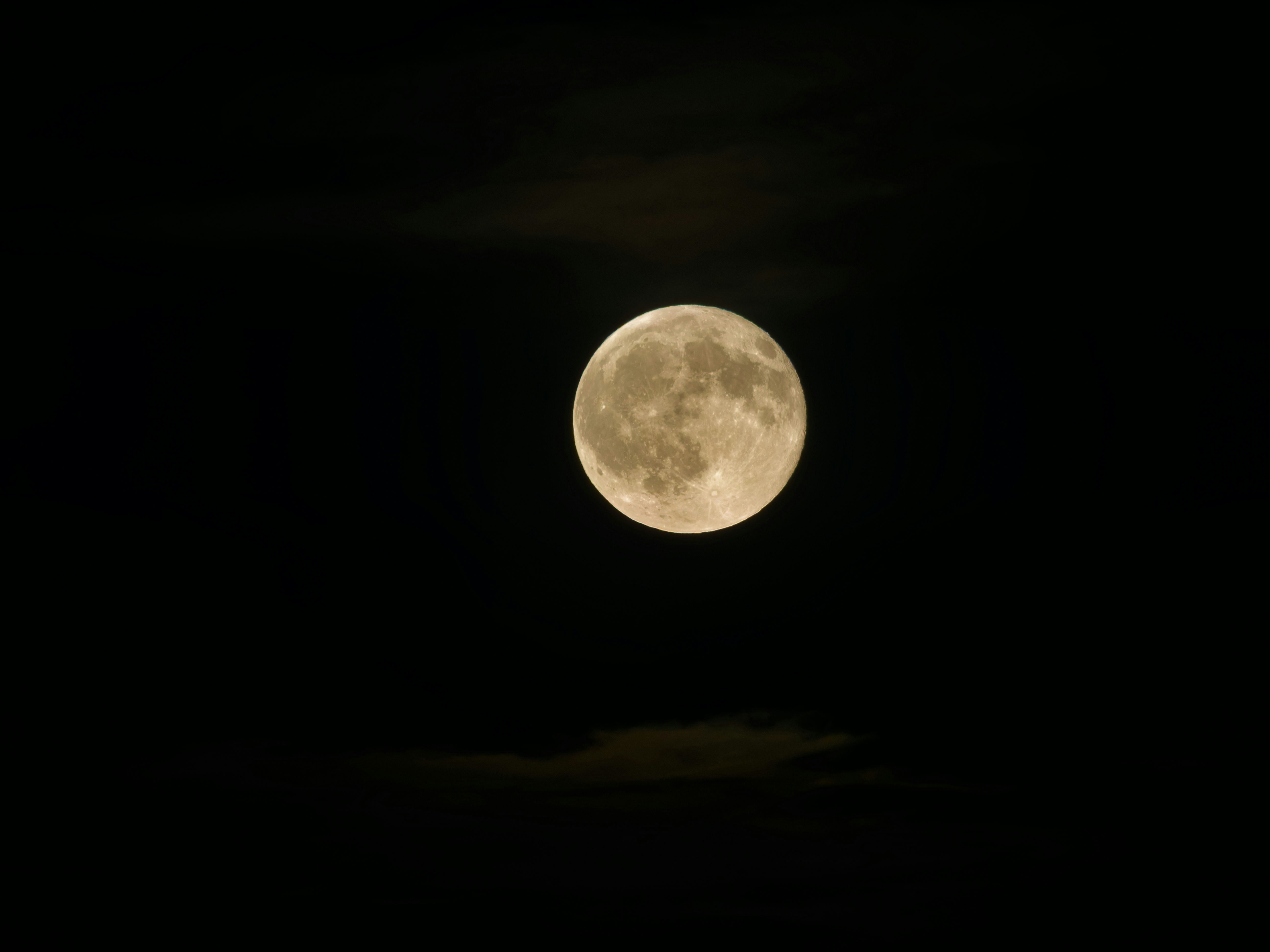 Luminous Moonrise: A Quiet Night in Deep Space