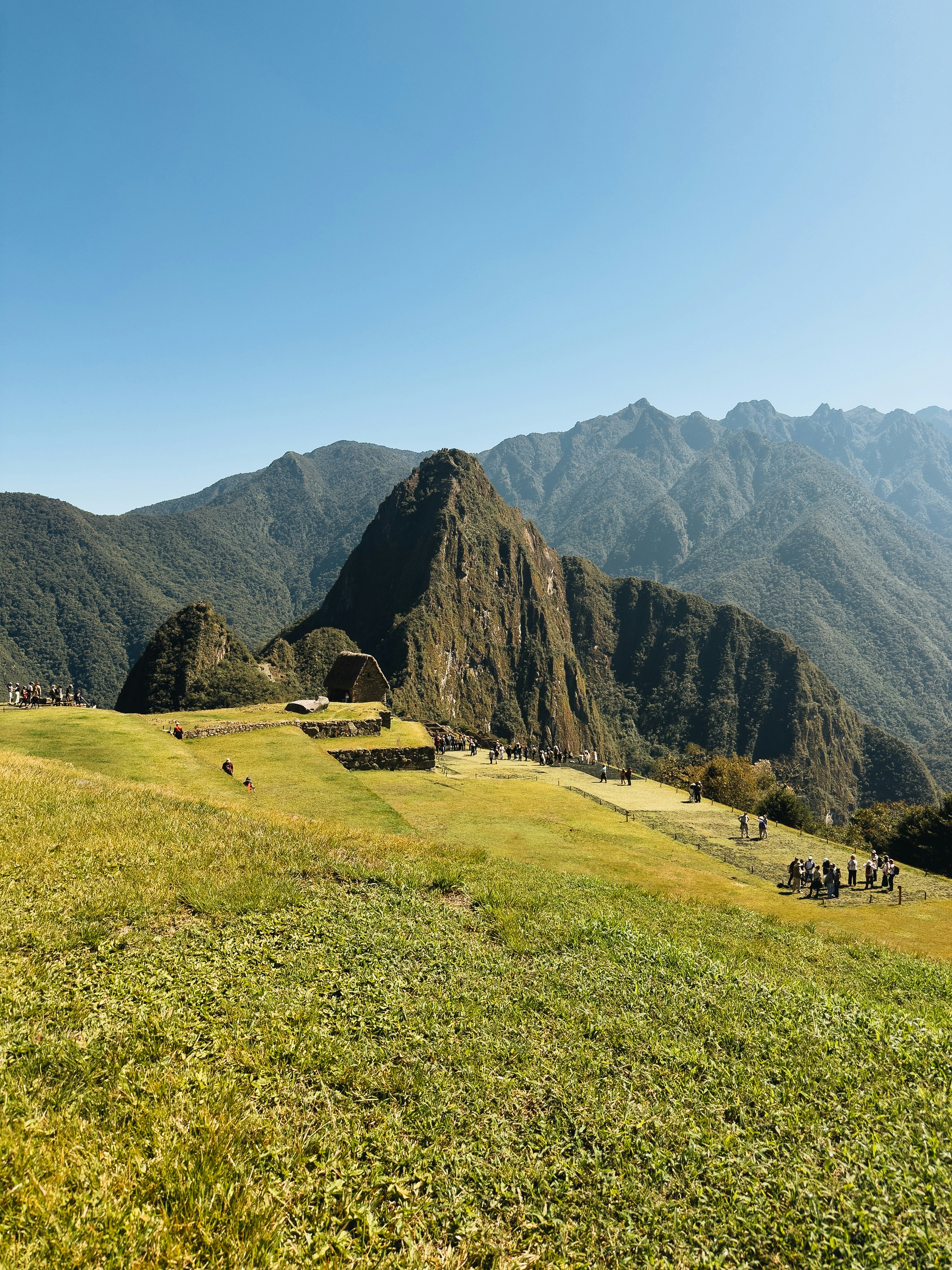 Sunlit Terraces and Peak at Machu Picchu