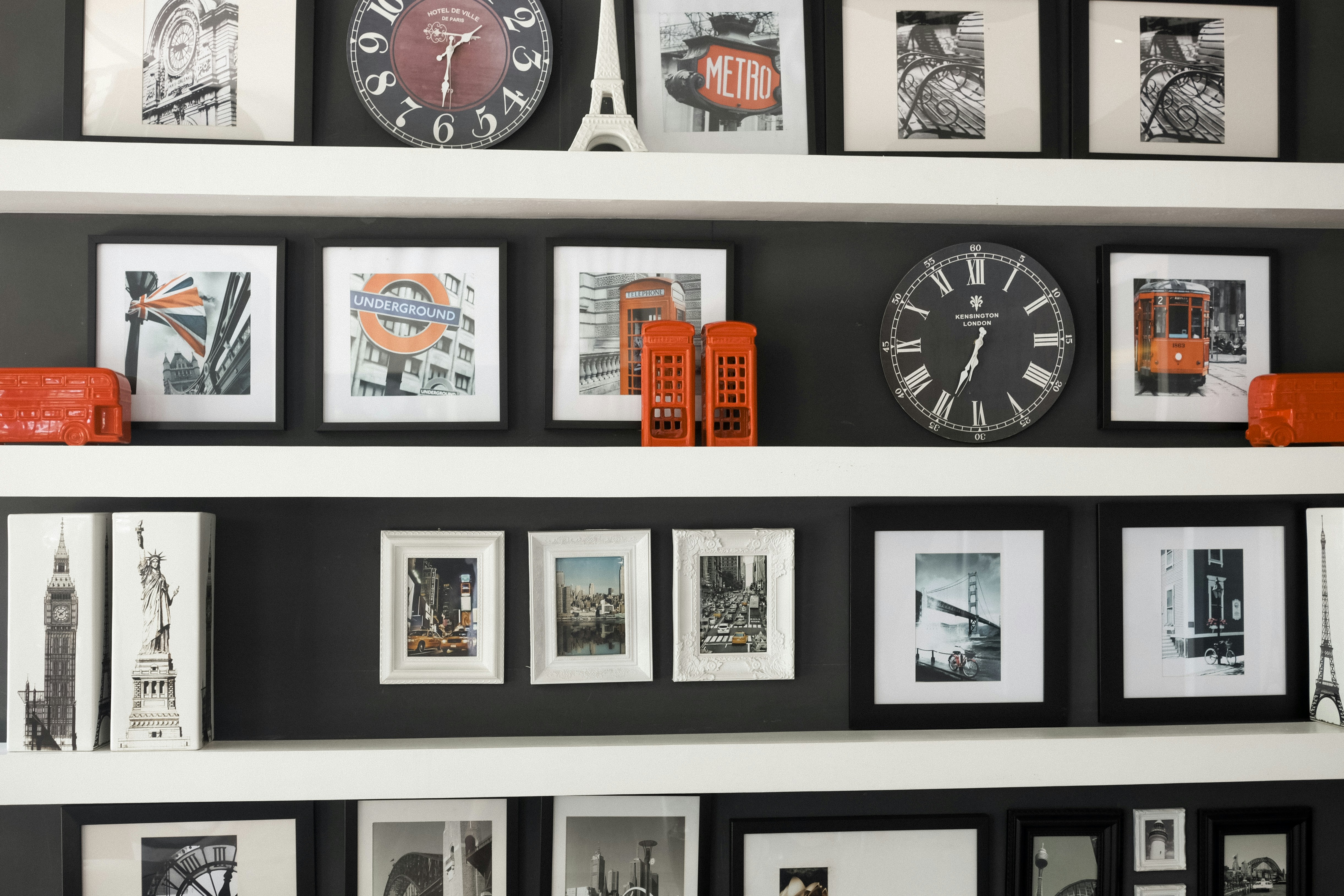 Frames and Figurines: A Wall of Small Treasures