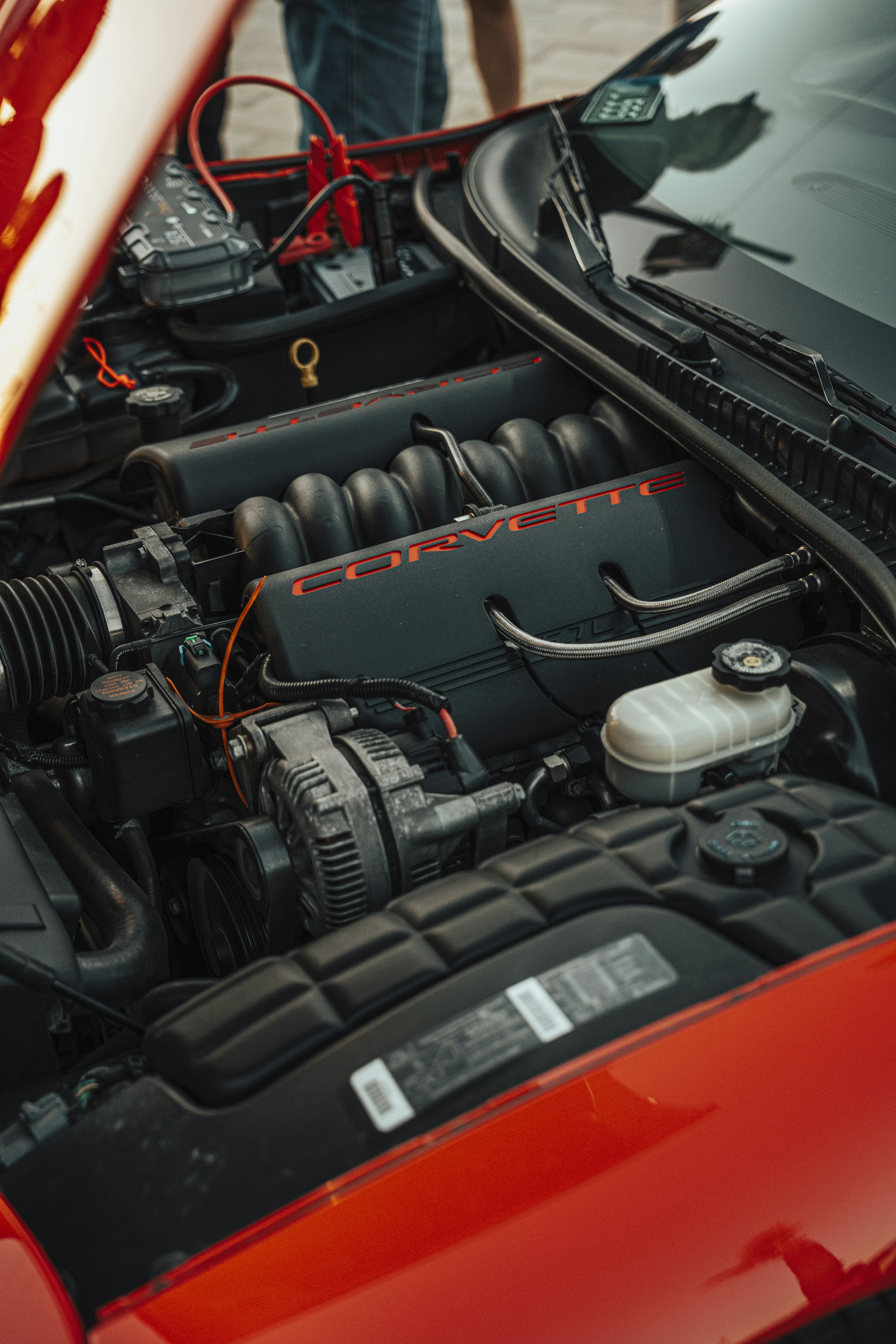 Under the Hood: A Red Corvette Heartbeat