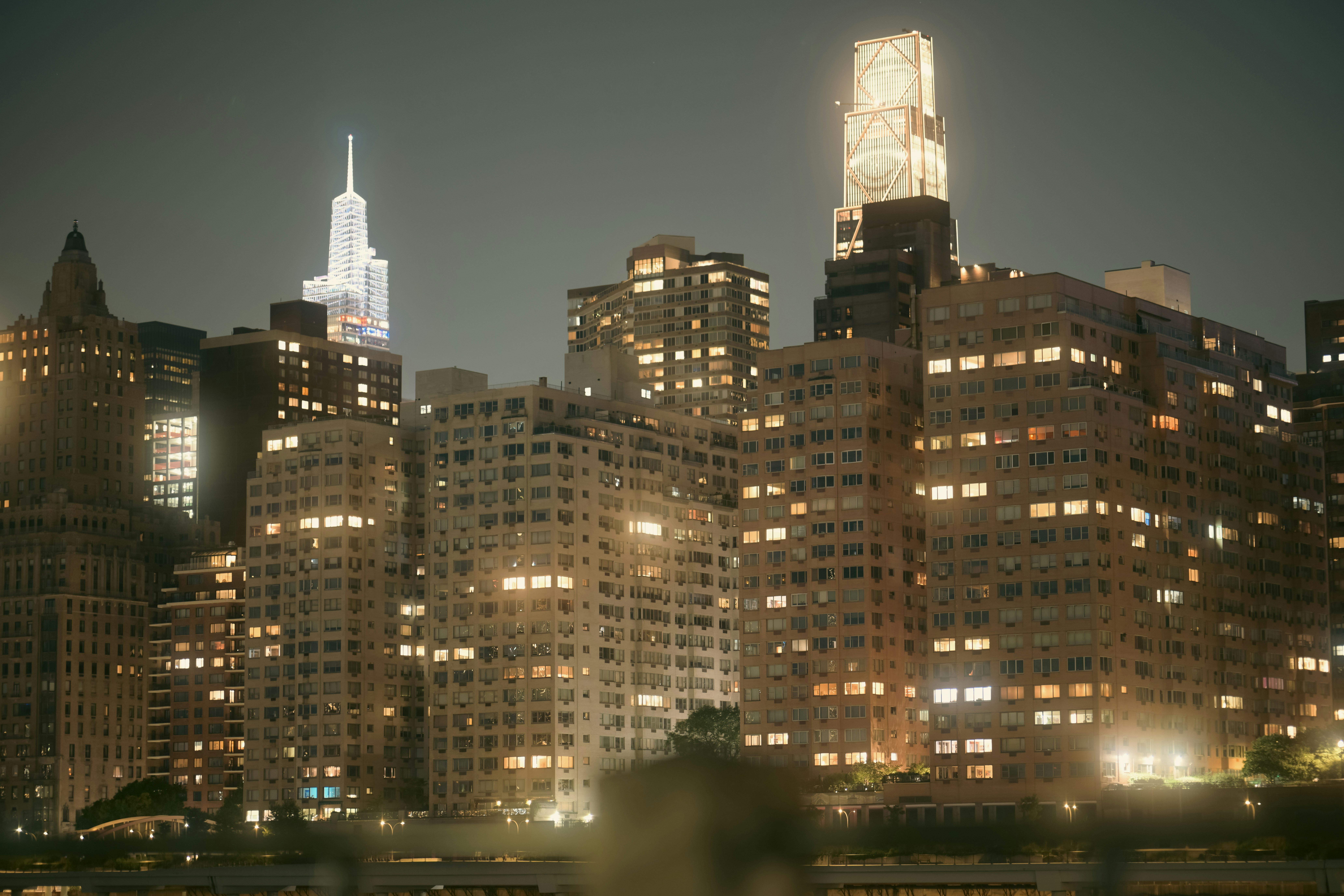 Midnight Beacon: A Cityscape of Quiet Elevations