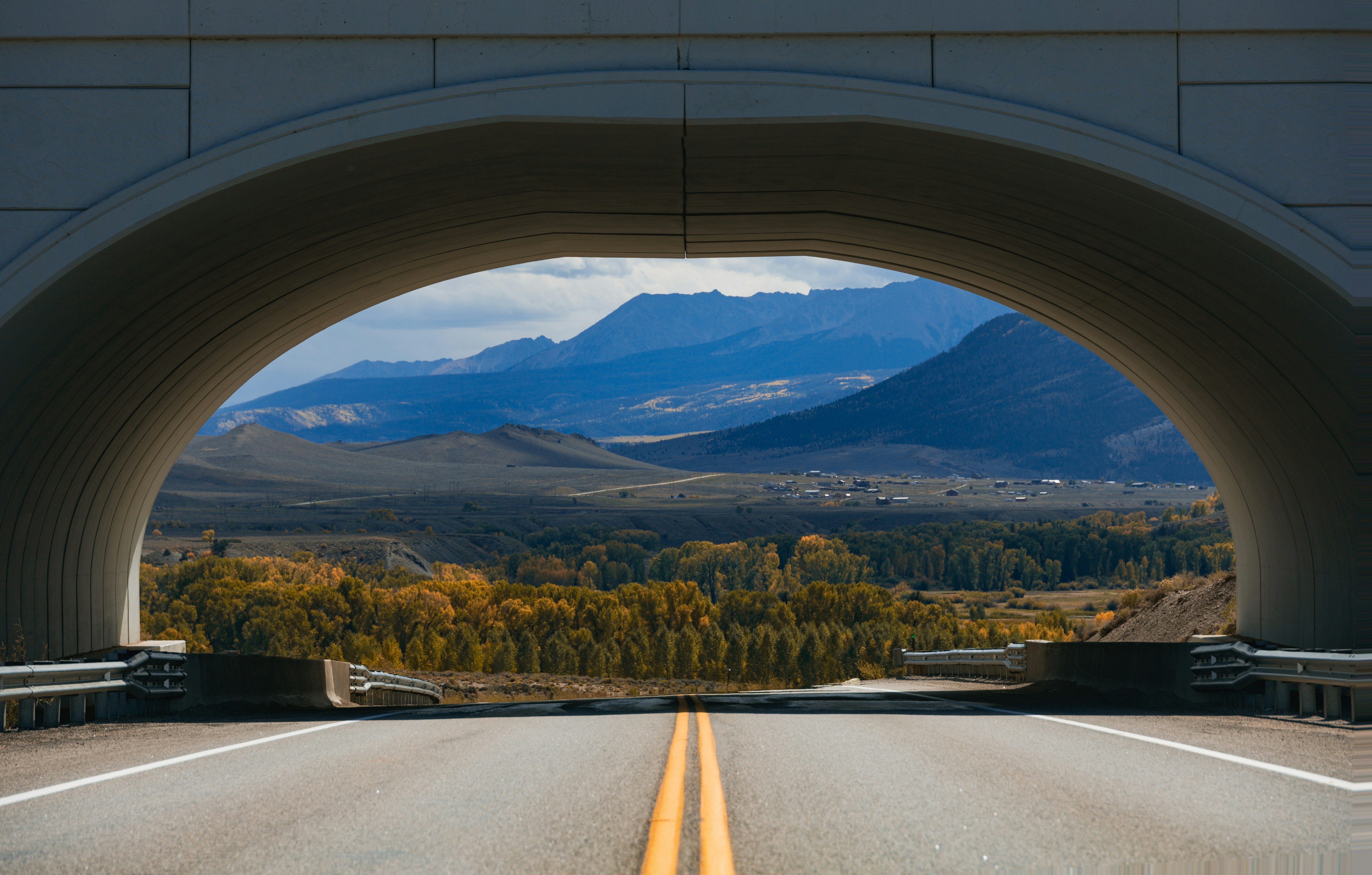 Through the Arch: The Road to a Mountain Valley