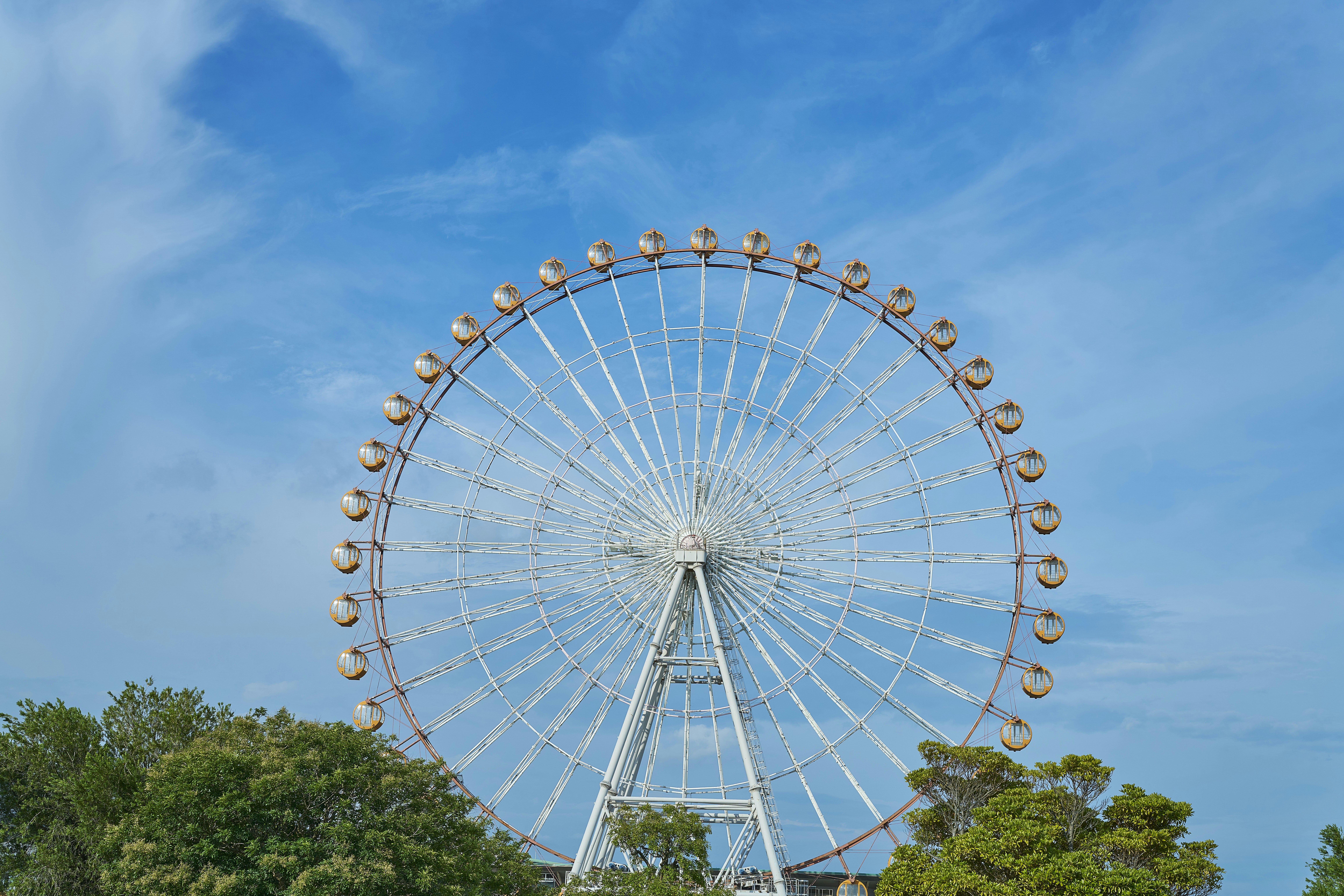 Giant Sky Wheel Rises Over Subway of Green