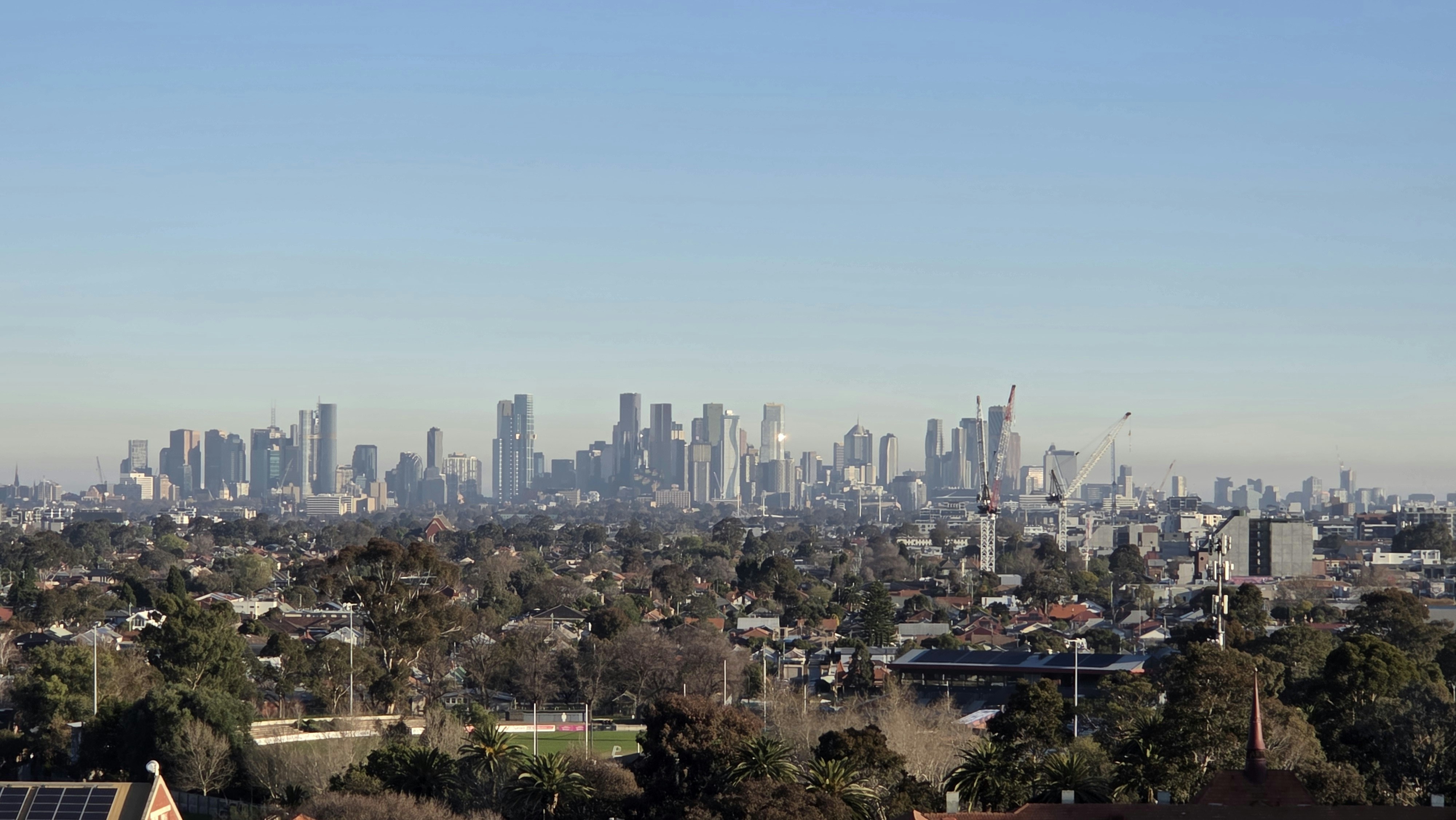City Horizon from a Suburban Ridge