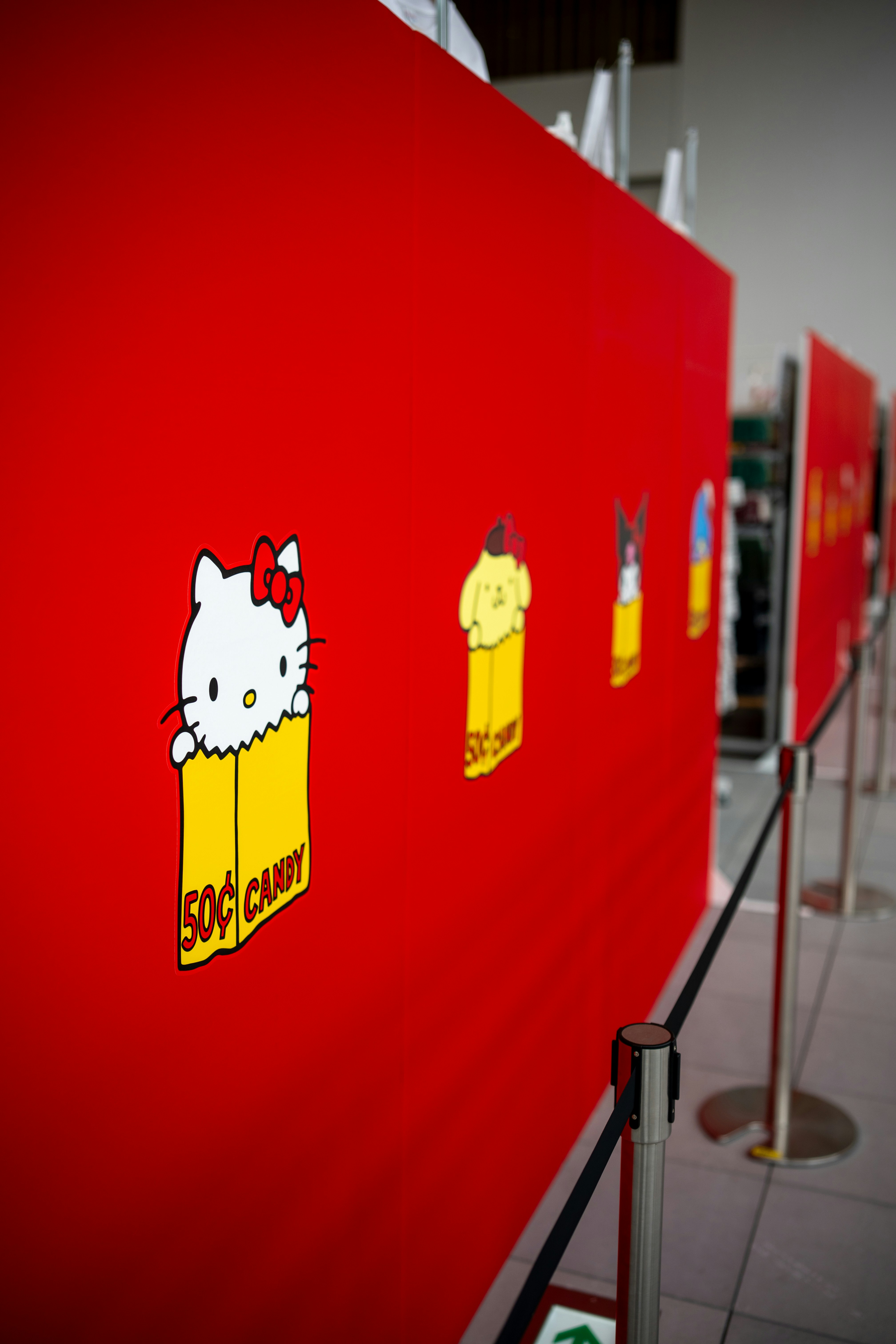 Hello Kitty Candy Wall: A Red Corridor of Pop Art