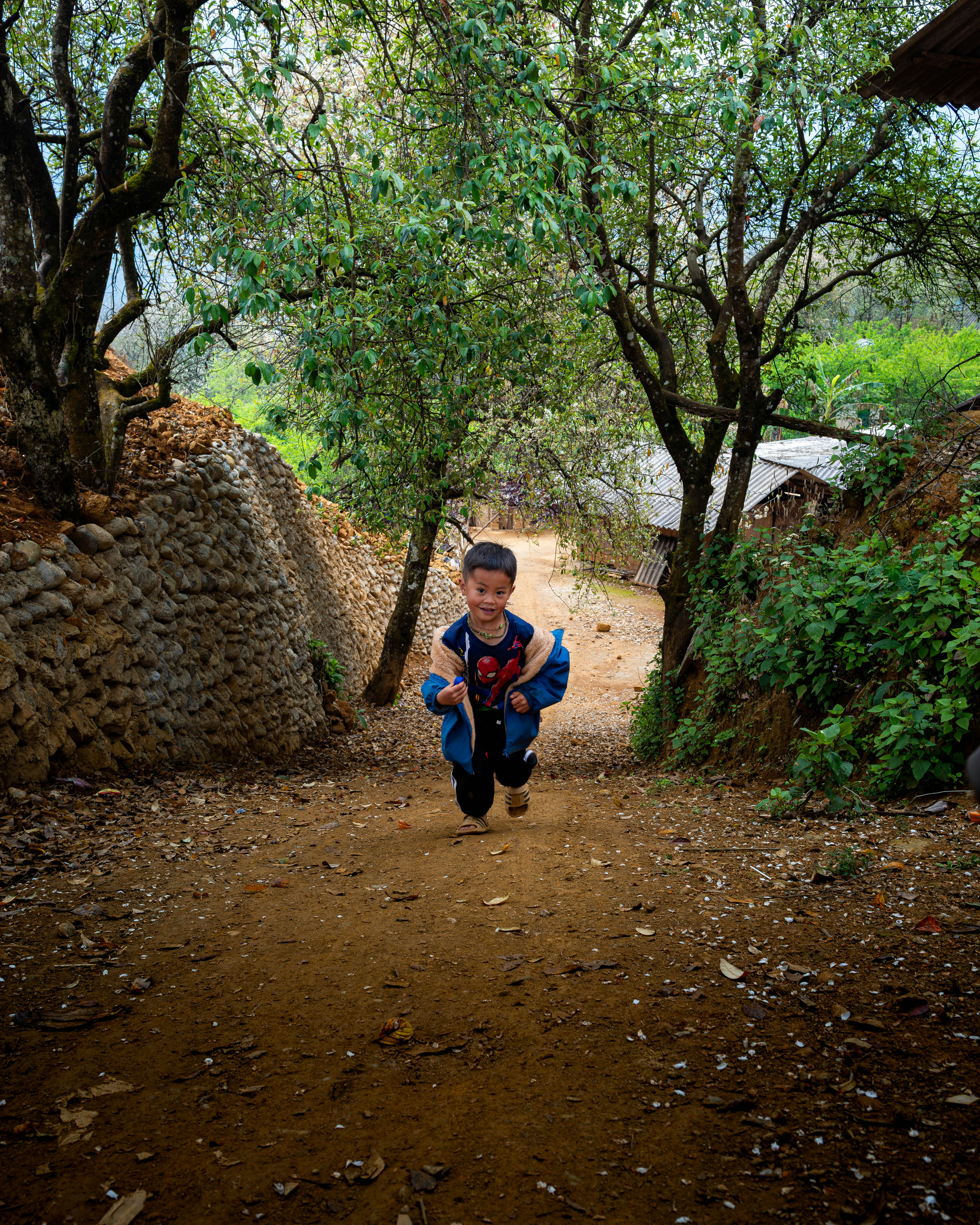 Little Runner Down the Rural Path