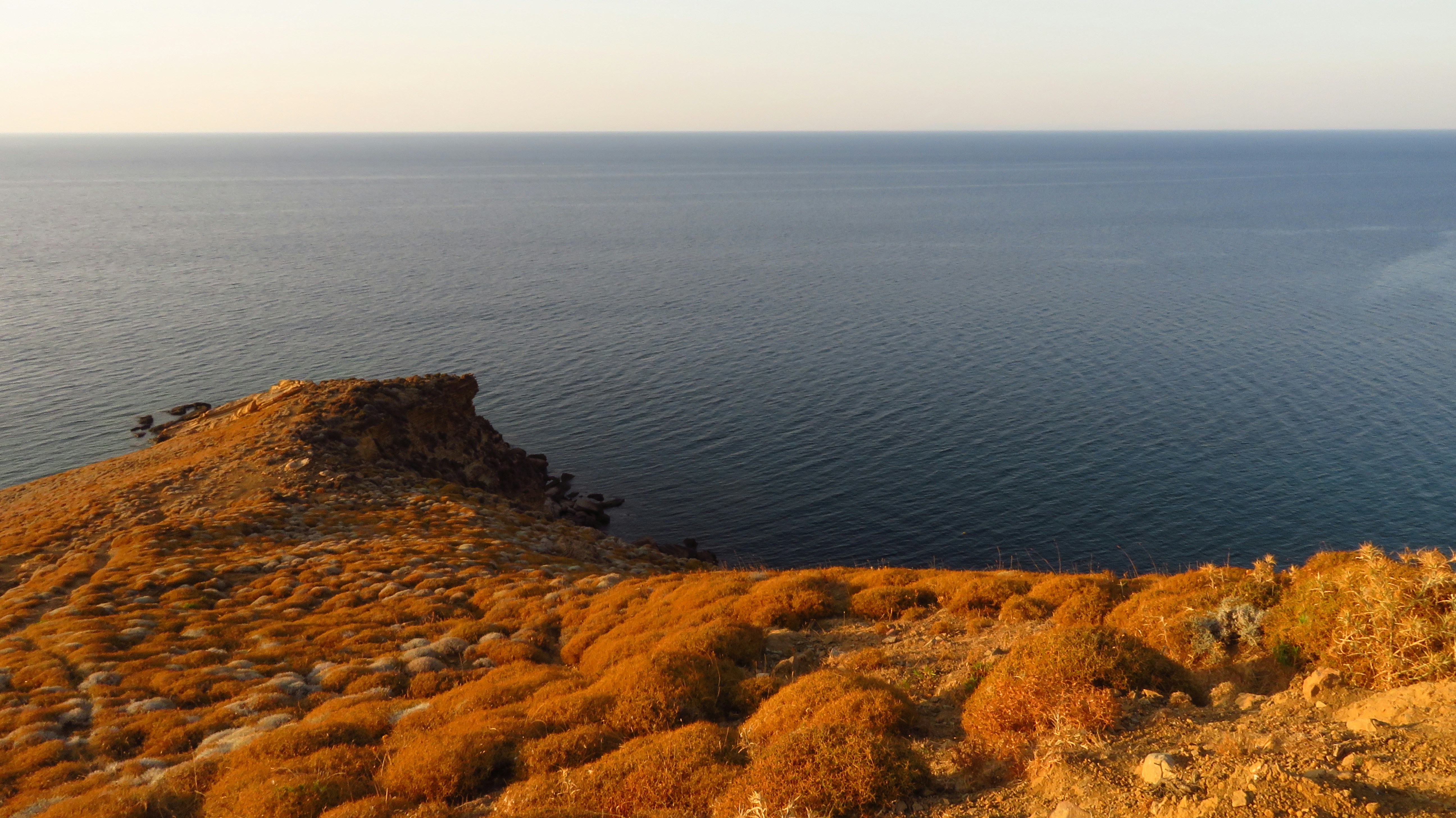 Sunlit Coastal Cliffs at GoldenHour