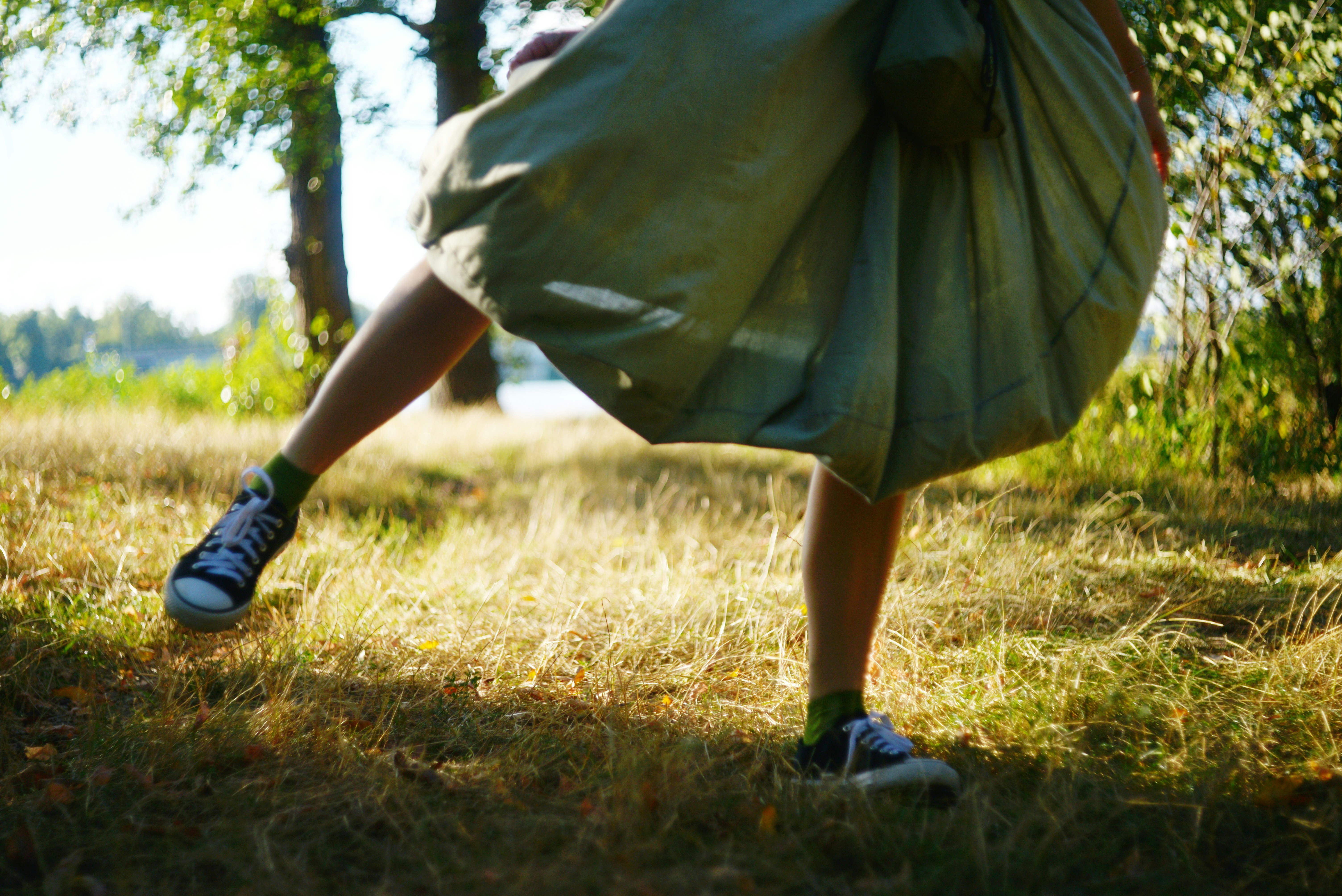 Dancing Gown: A Sunlit Step in the Meadow
