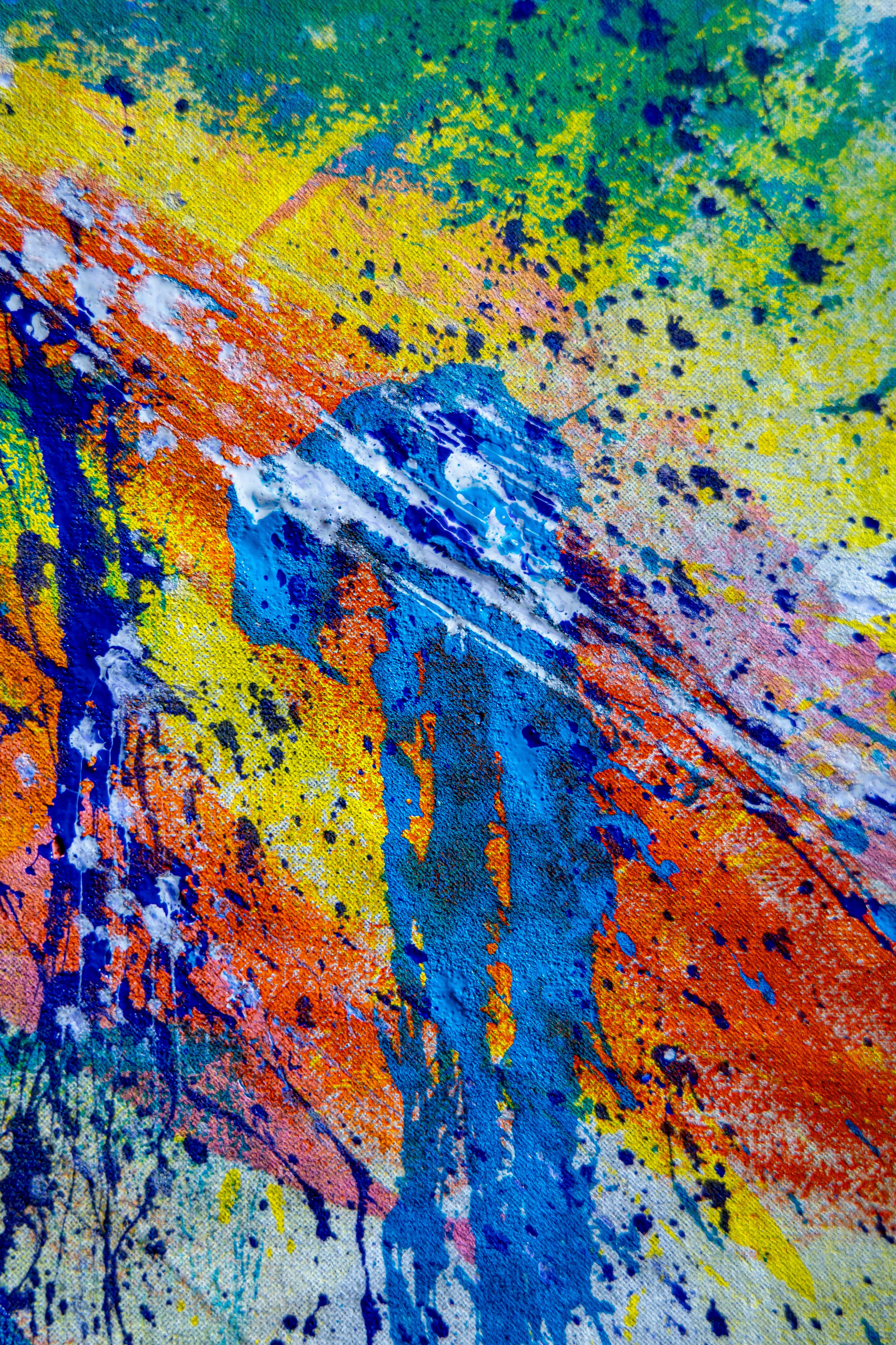 Chromatic Cascade: A Burst of Street Art Energy