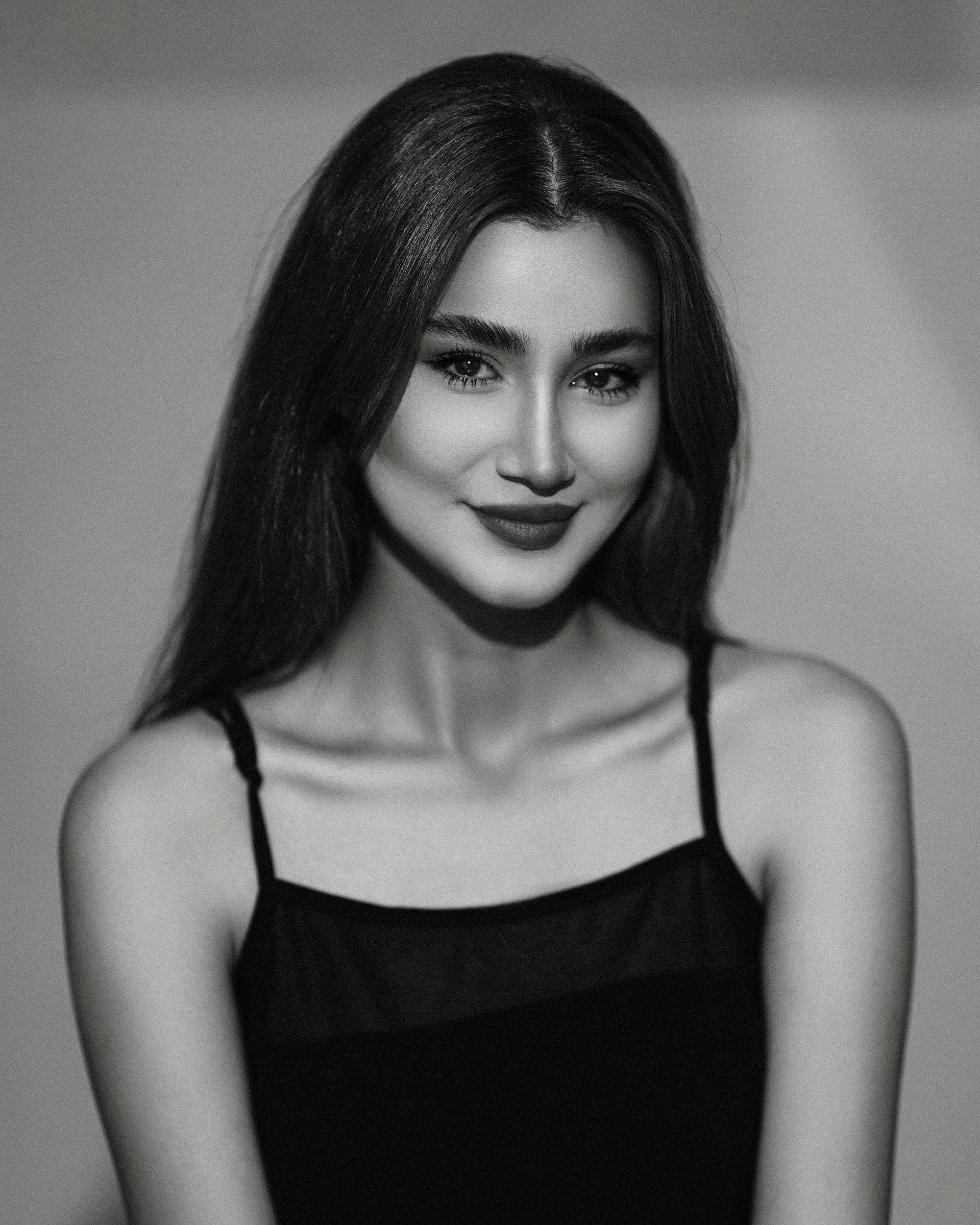 Soft Spotlight: Classic Portrait in Mono