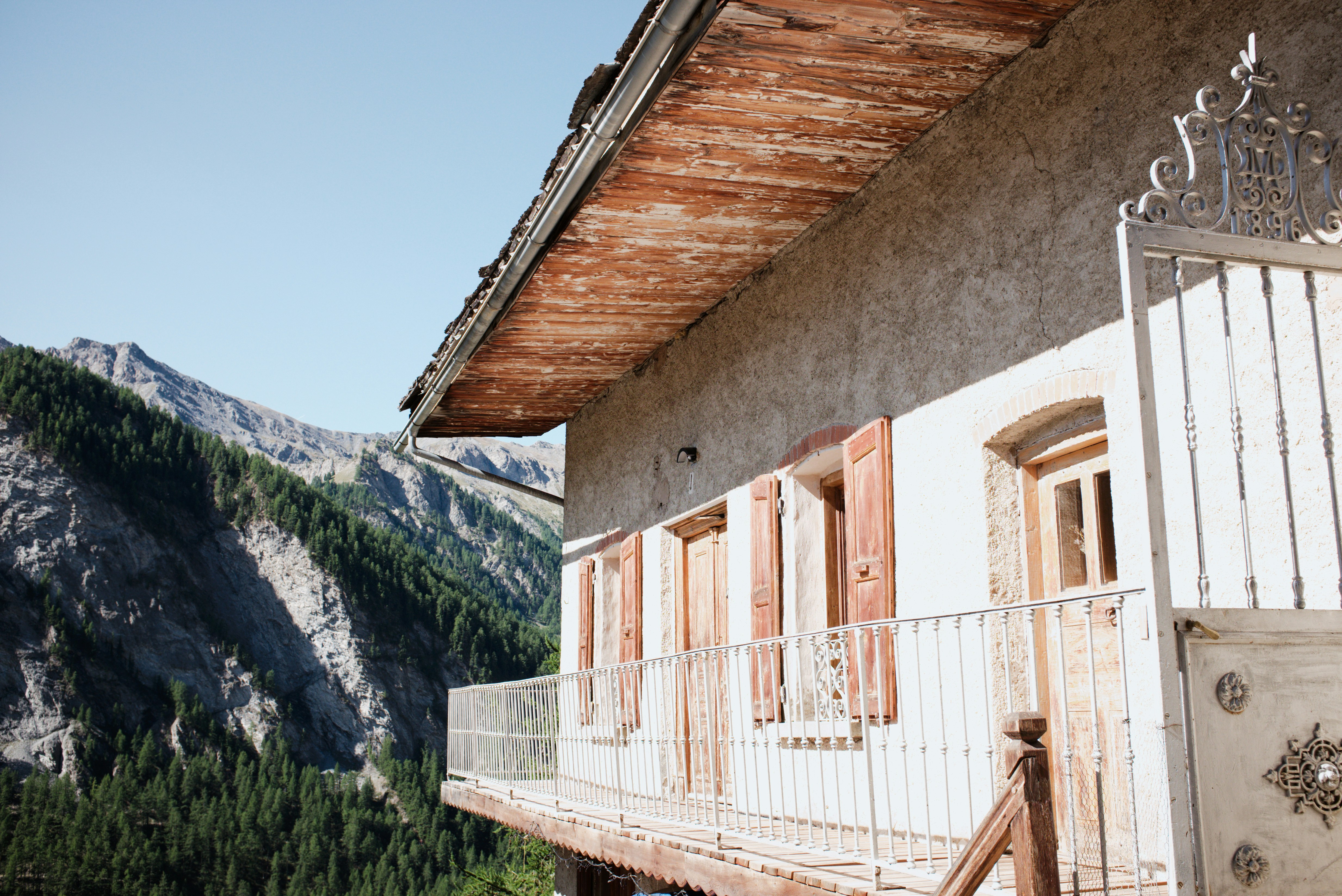 Balcony Overlooking Alpine Peaks