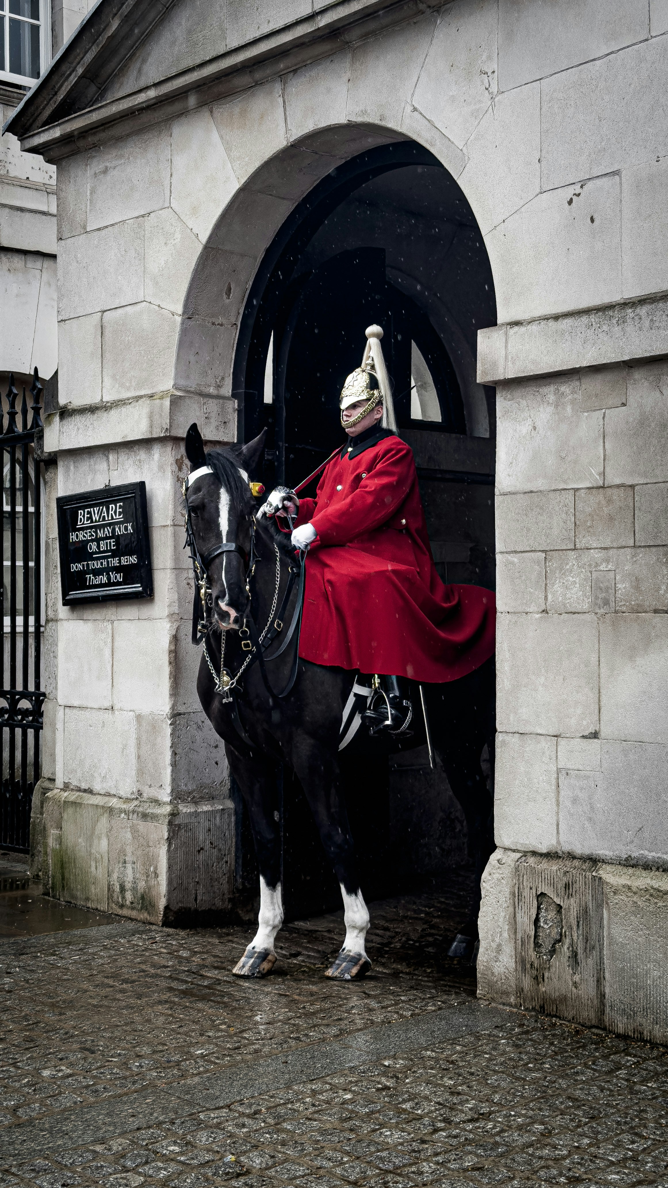 Cavalry Guard at the Archway Entrance
