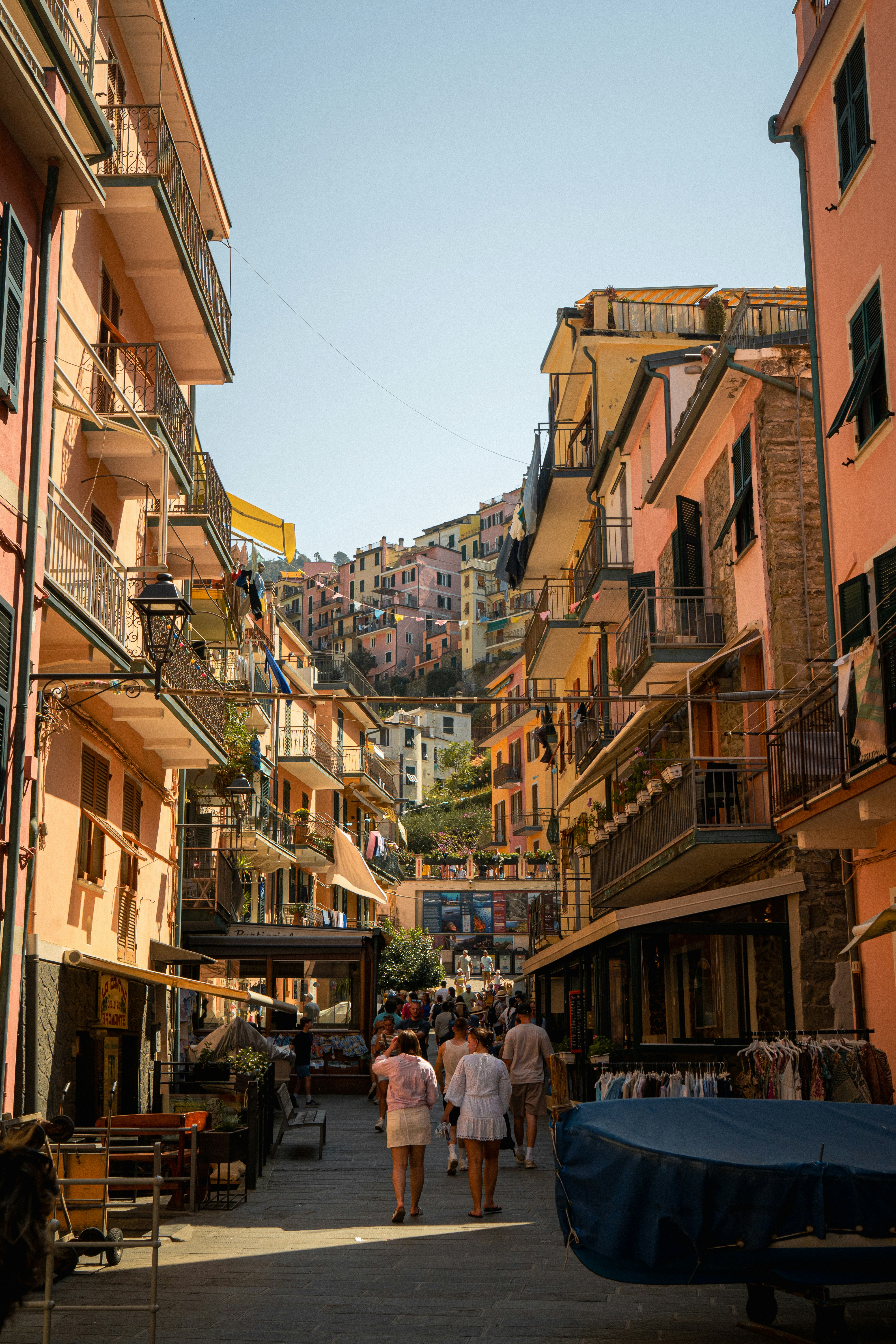 Sunlit Alleys of a Coastal Village