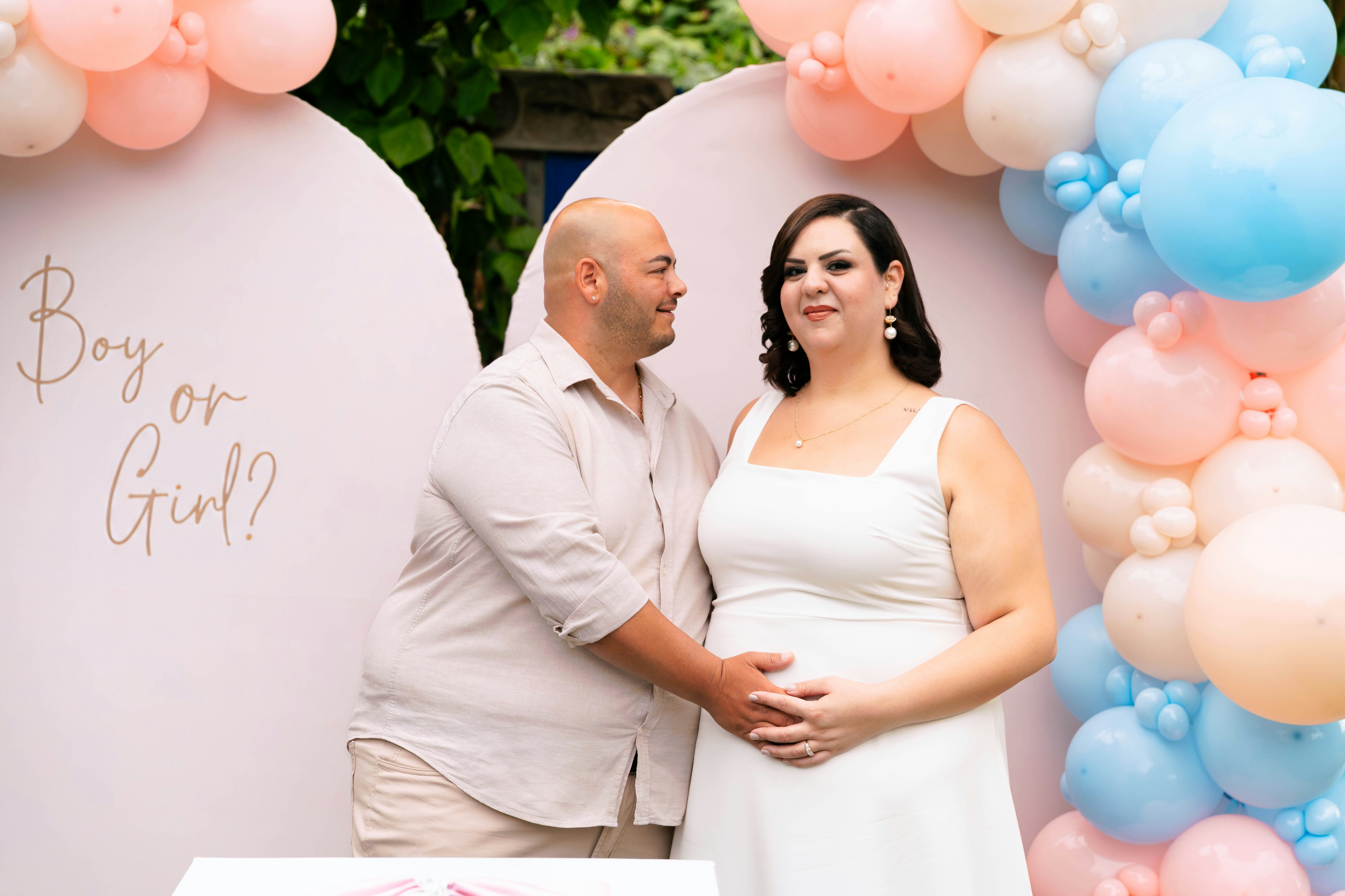 Growing Tomorrow: A Expectant Moment Beneath Pastel Archways