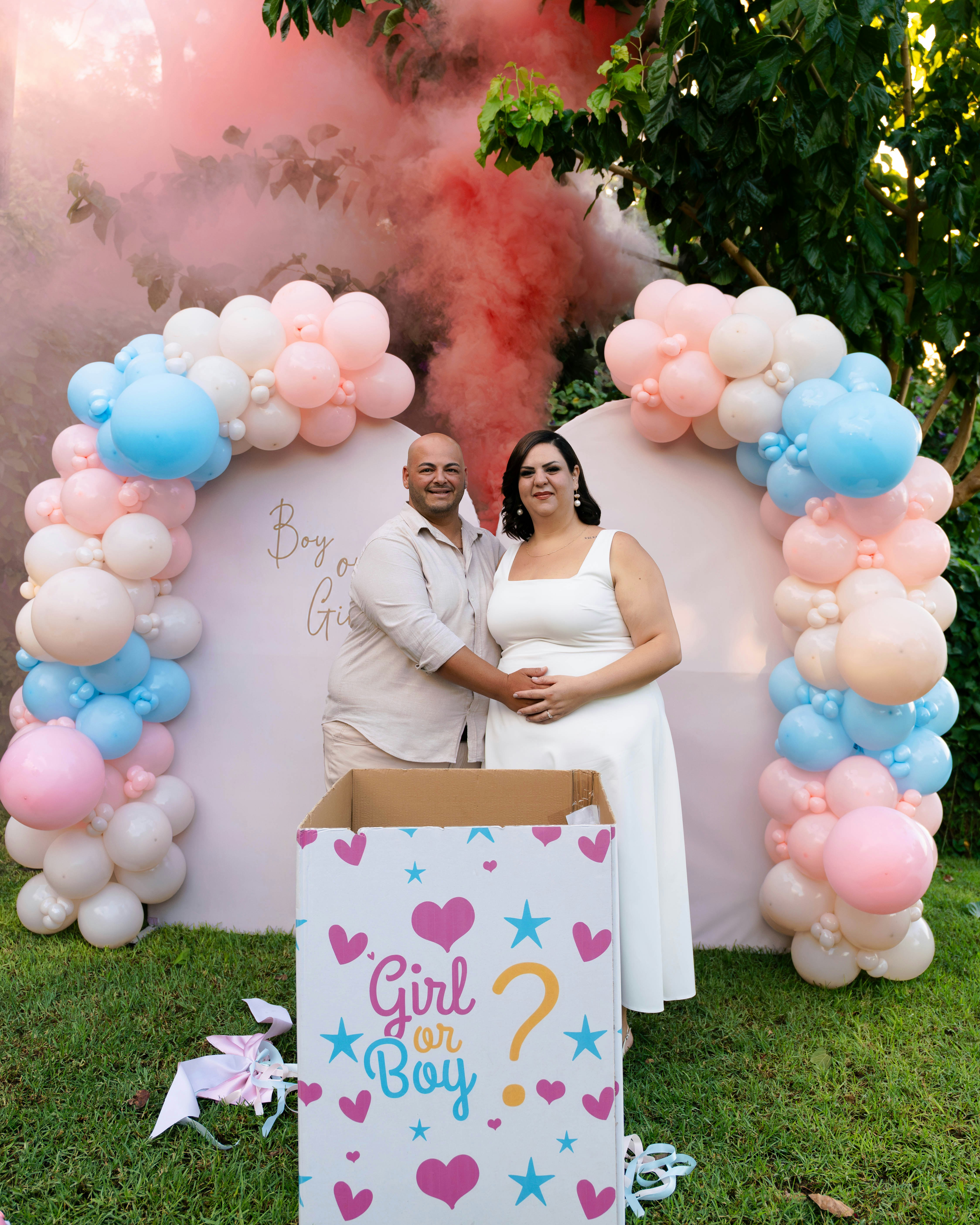 Expecting Joy Under a Balloon Arch: A Baby Shower Moment