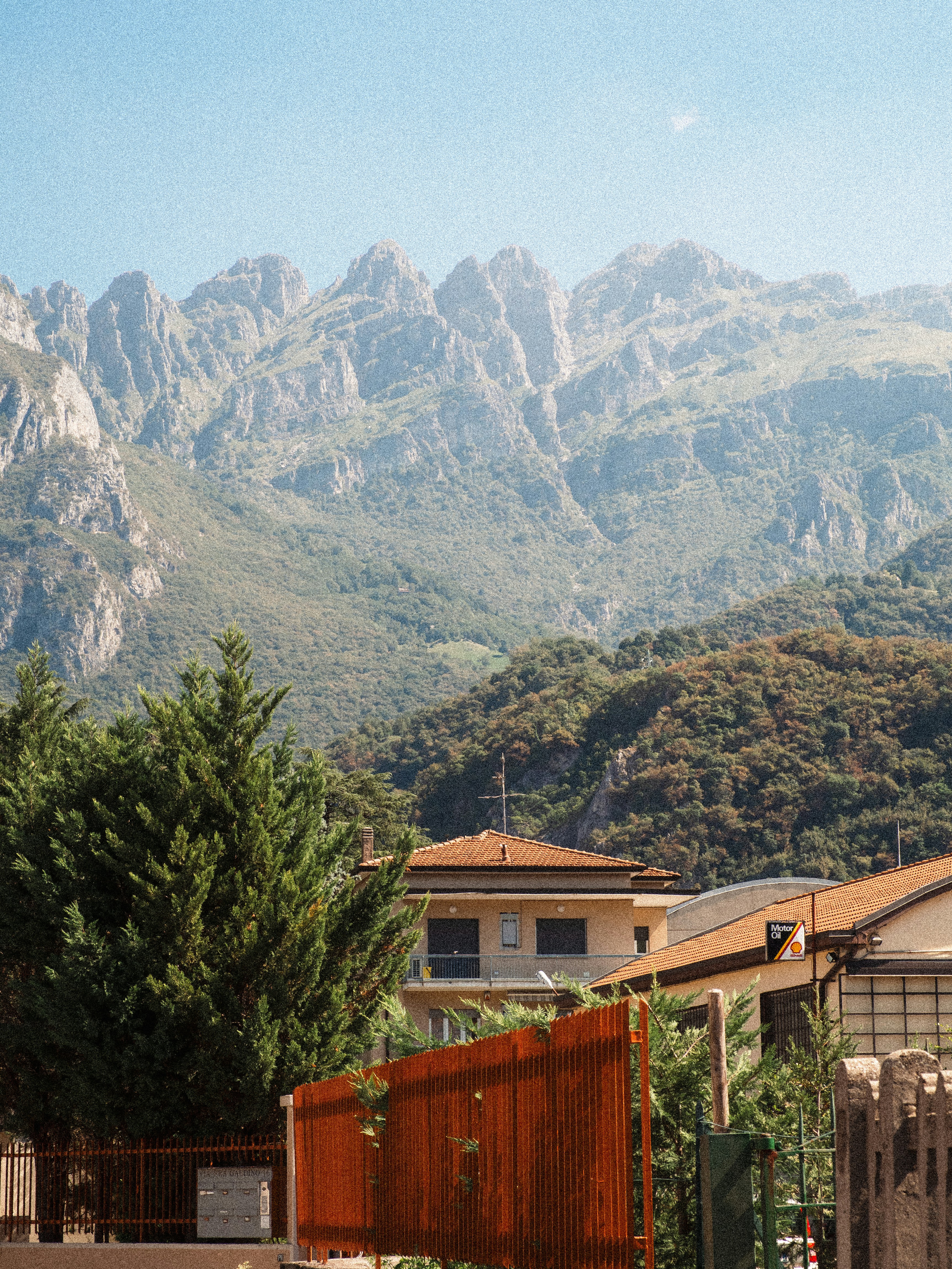 Street-Level Oasis at the Foot of the Peaks