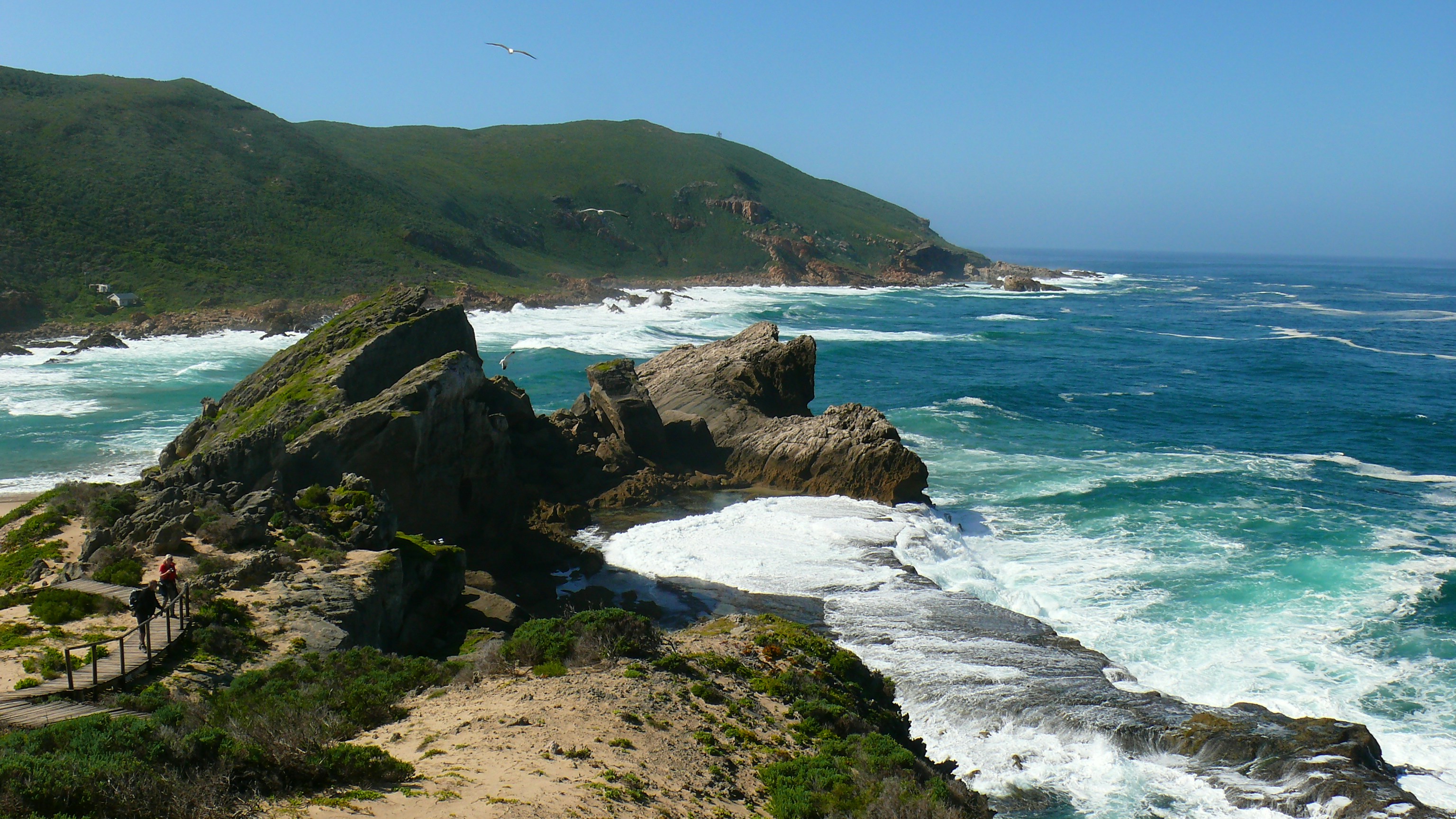 Rugged Headland Meeting the Atlantic: A Seabreeze View Down the Cliffs