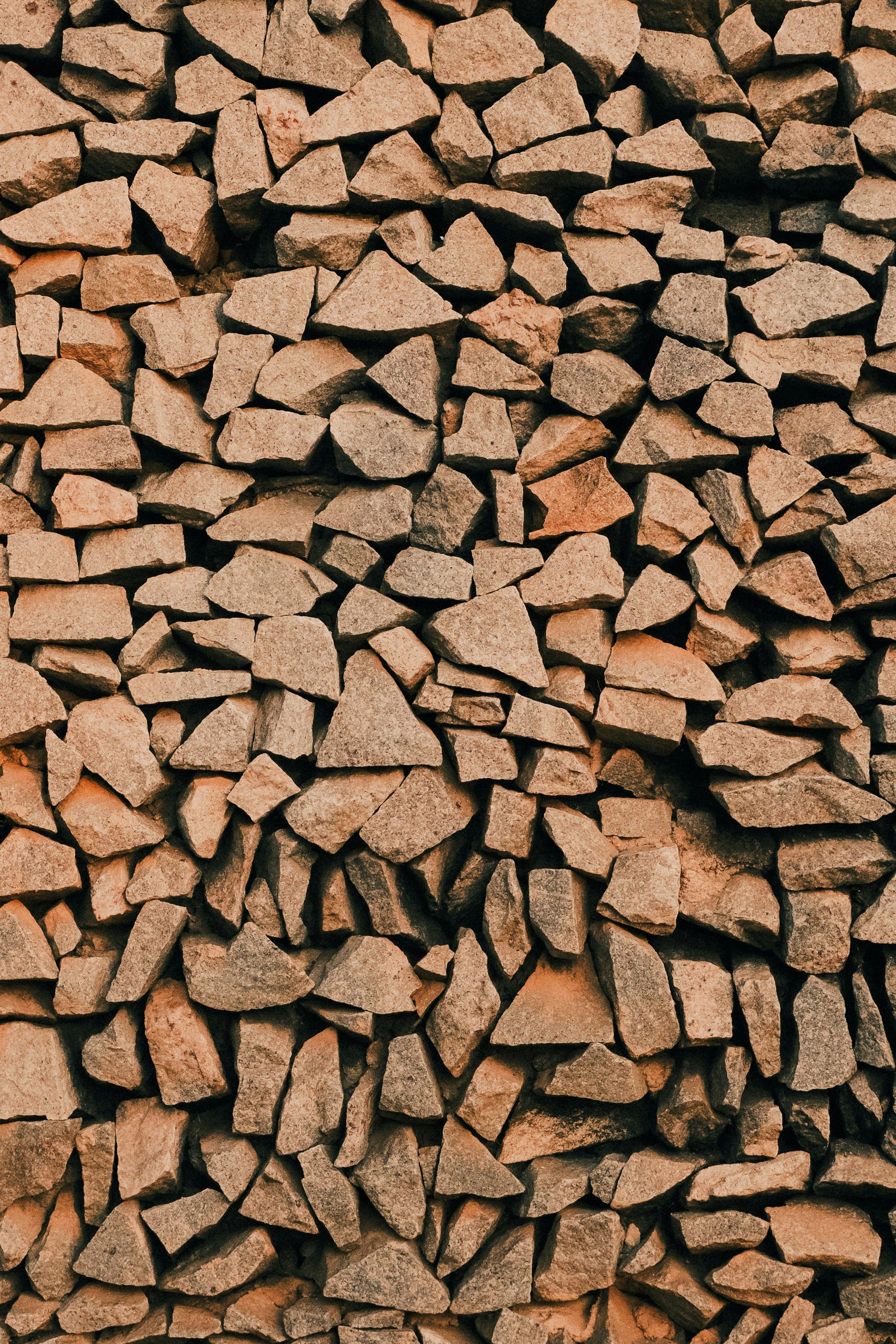 Stacked Stones: A Quiet Mosaic of Earth-Toned Angles