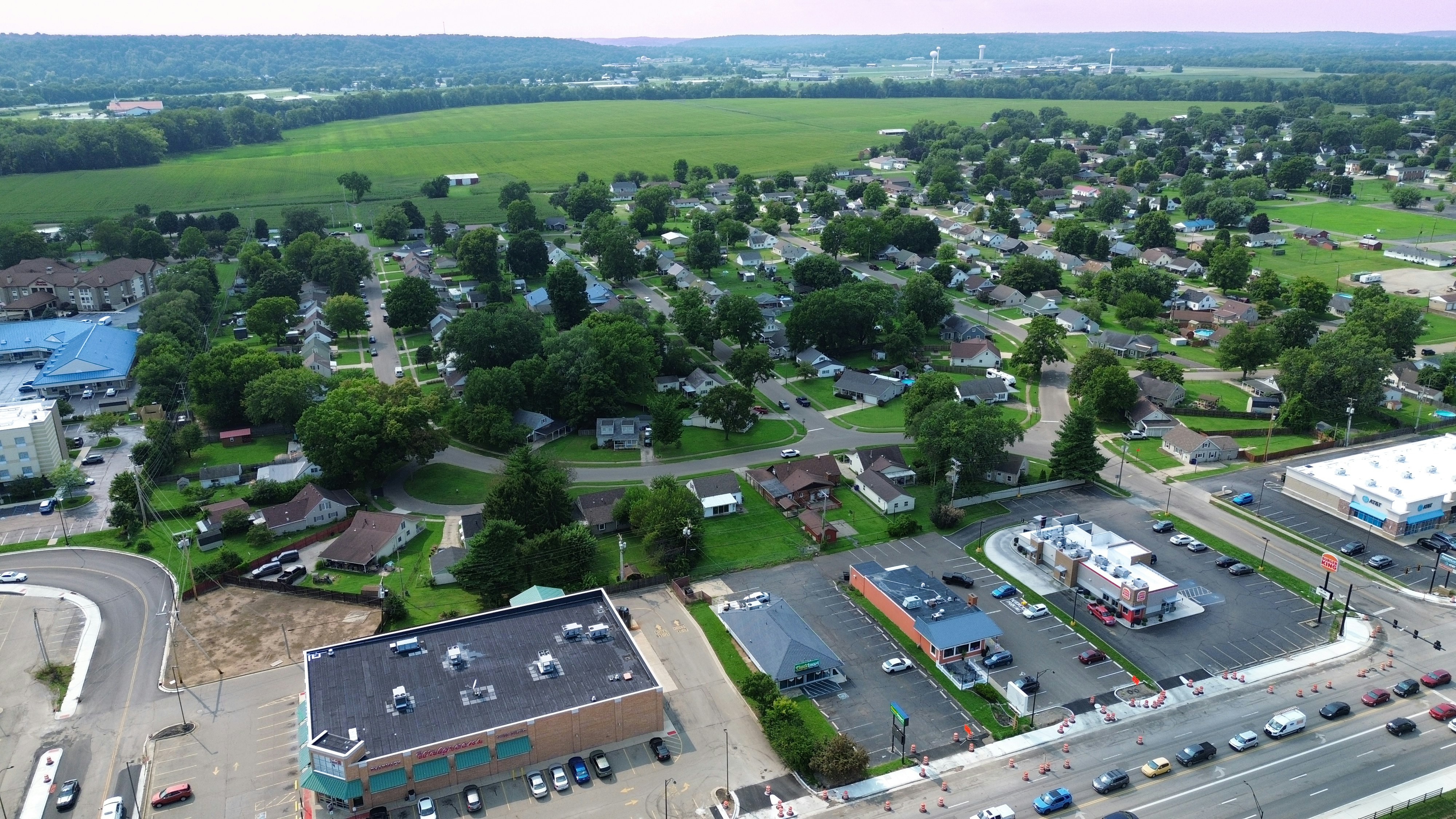 Suburban Satellite: Aerial Mosaic Over Quiet Grid