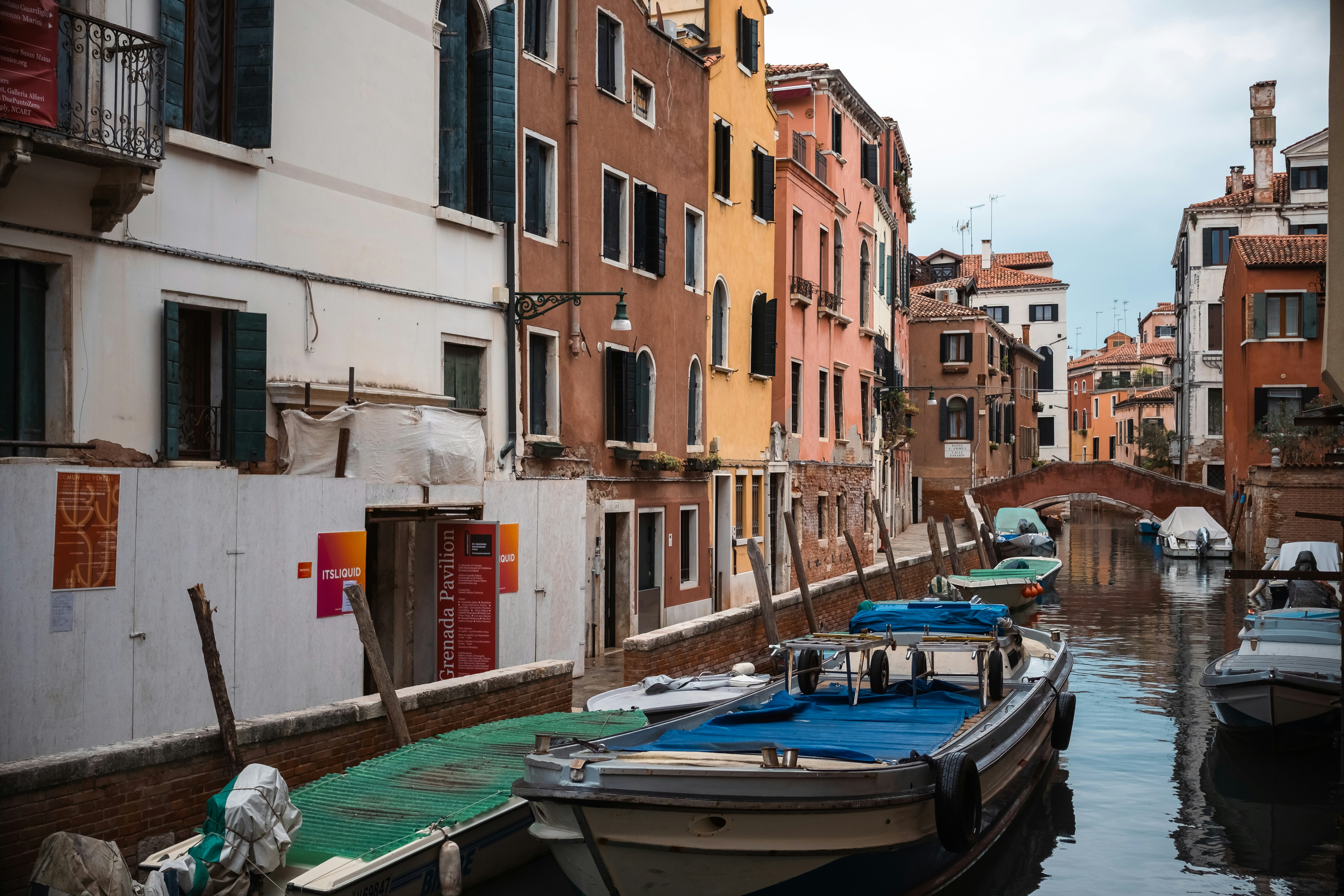 Canal Portrait: Boats, Facades, and a Venetian Slipstream