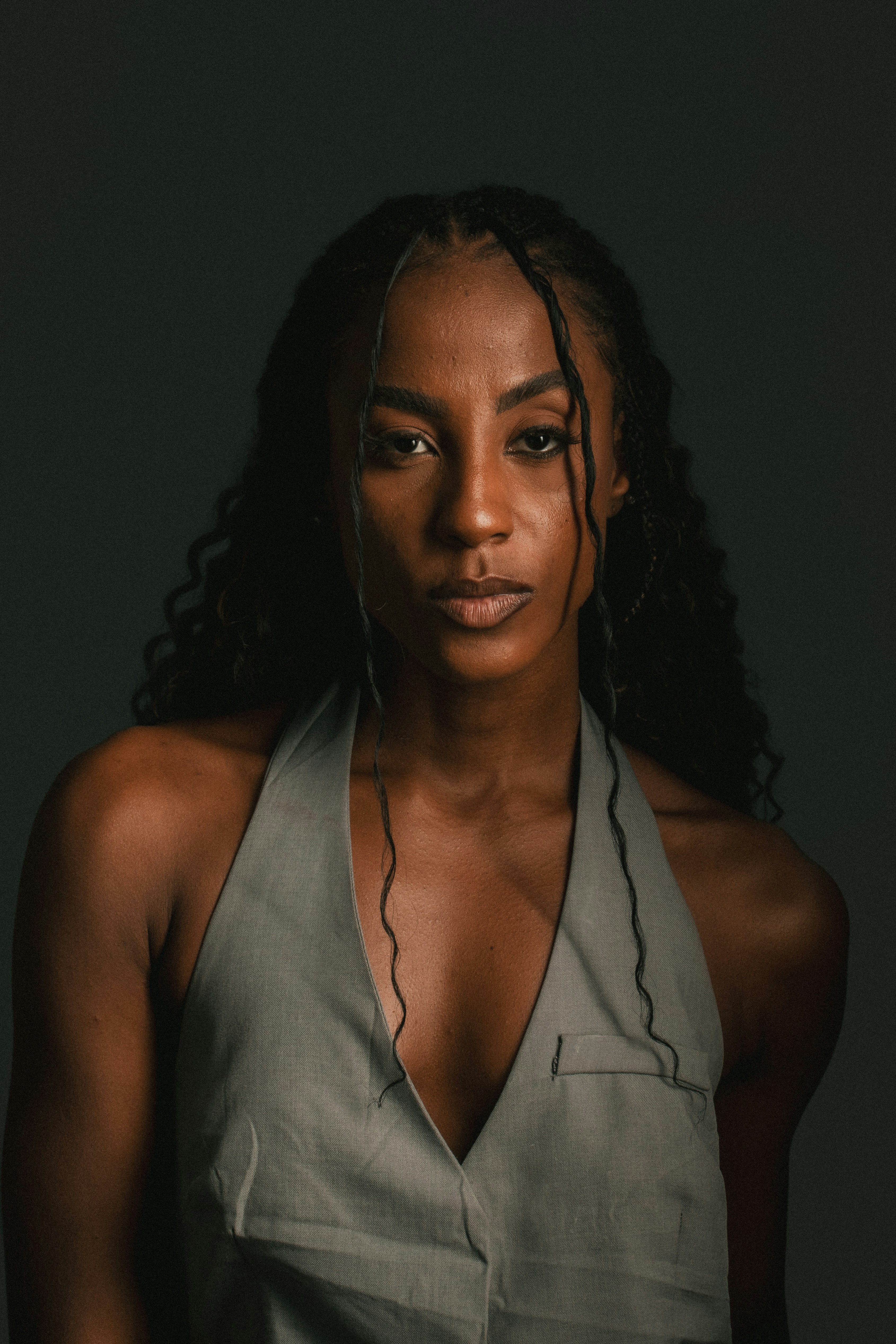 Midnight Portrait: Quiet Strength in Gentle Light
