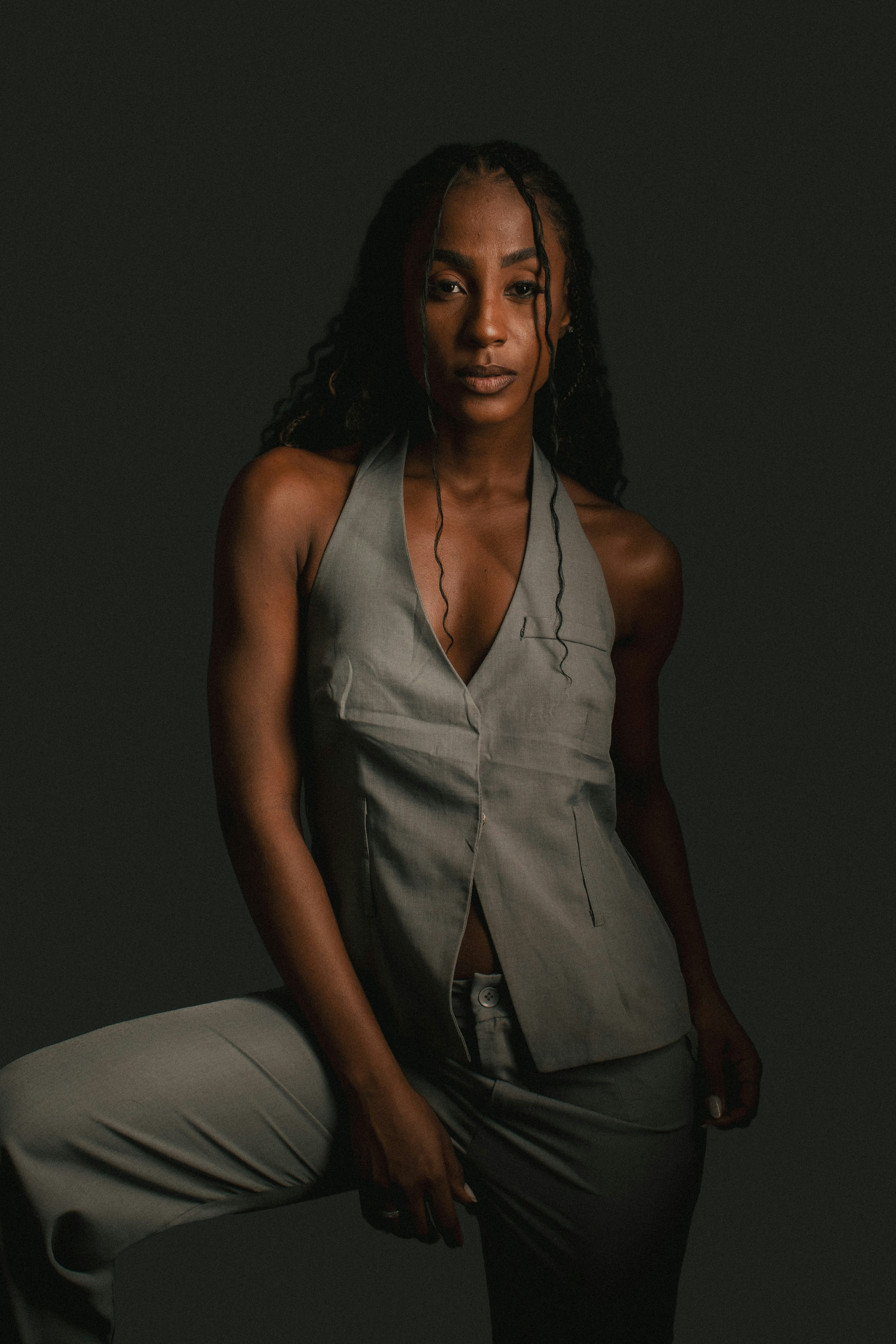 Moody Confidence: A Portrait of Quiet Strength in Shadowed Light