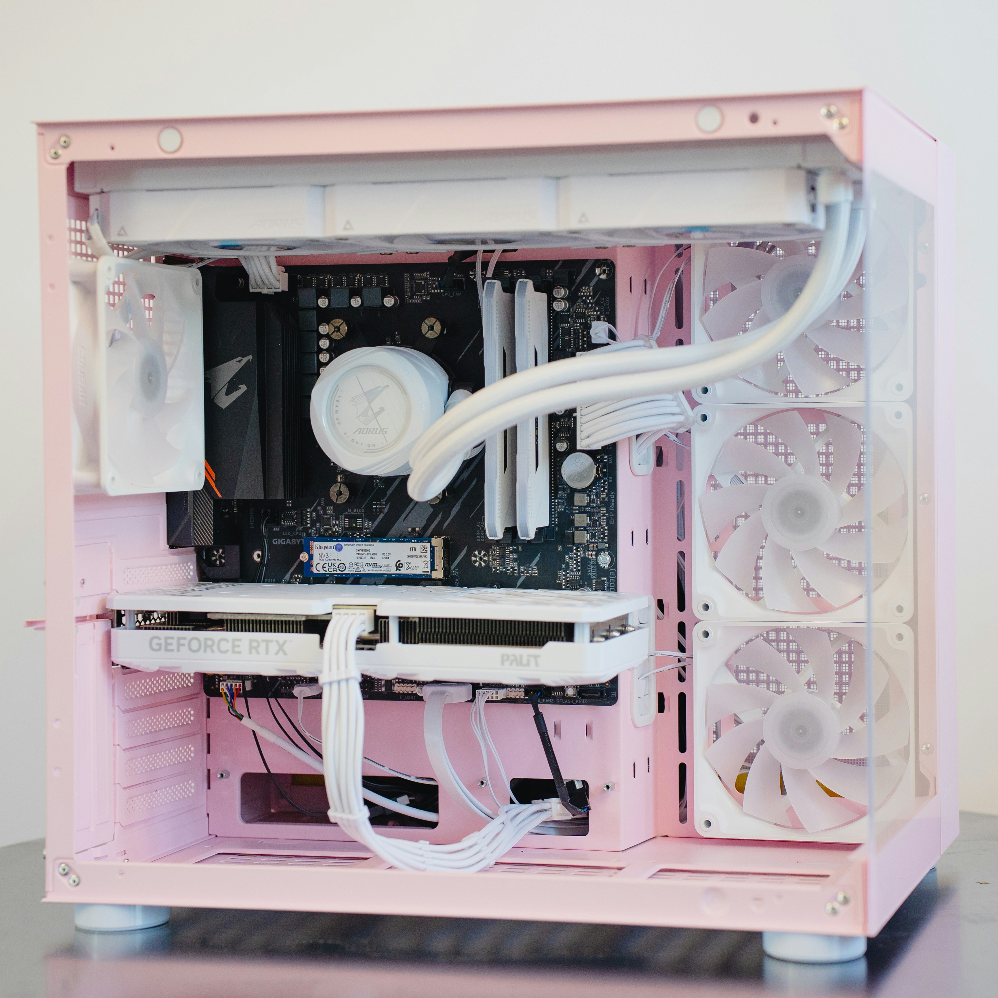 Pastel Precision: A Pink PC Rig With Liquid-Cooled Heart