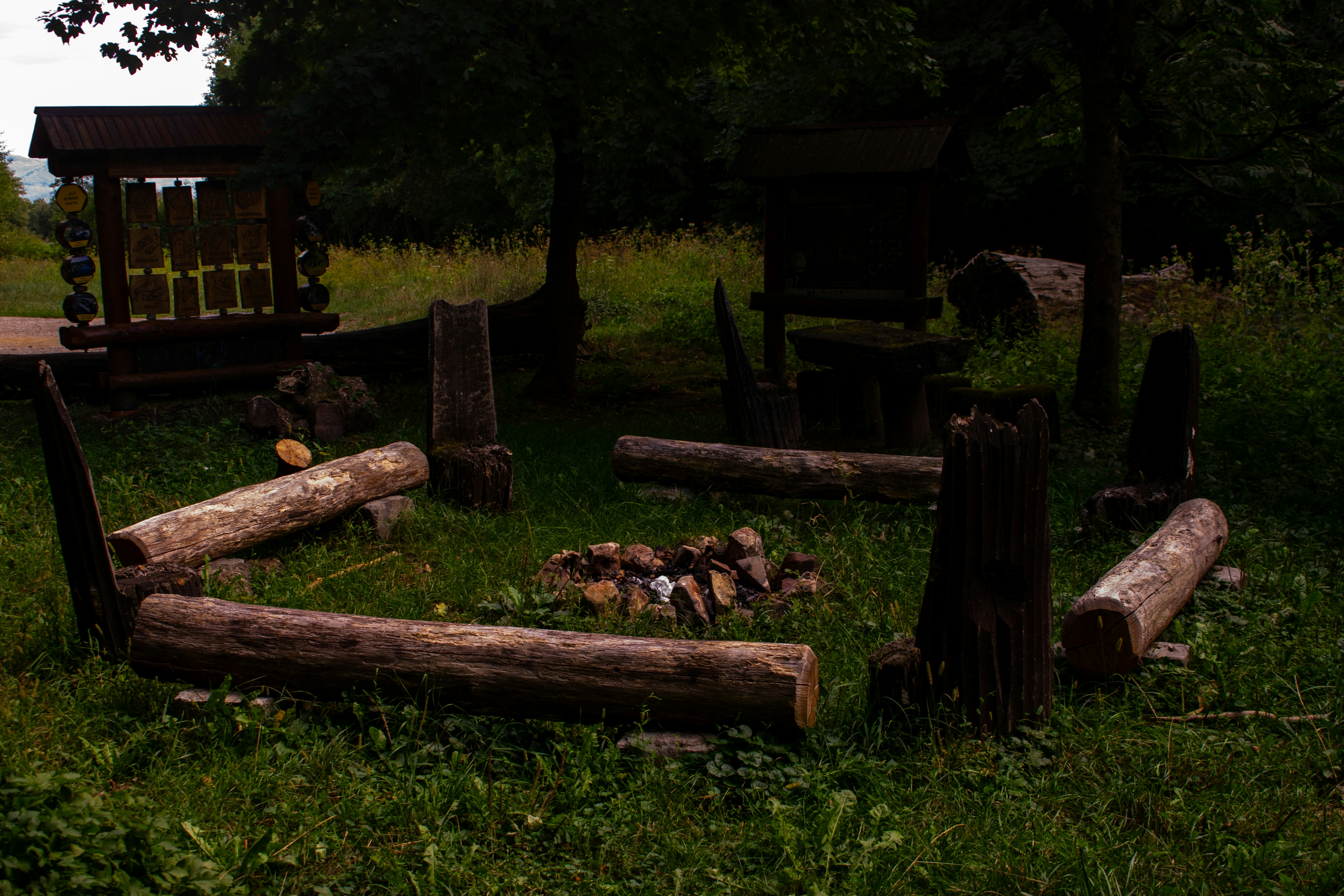 Sunken Playground of Logs and Shade