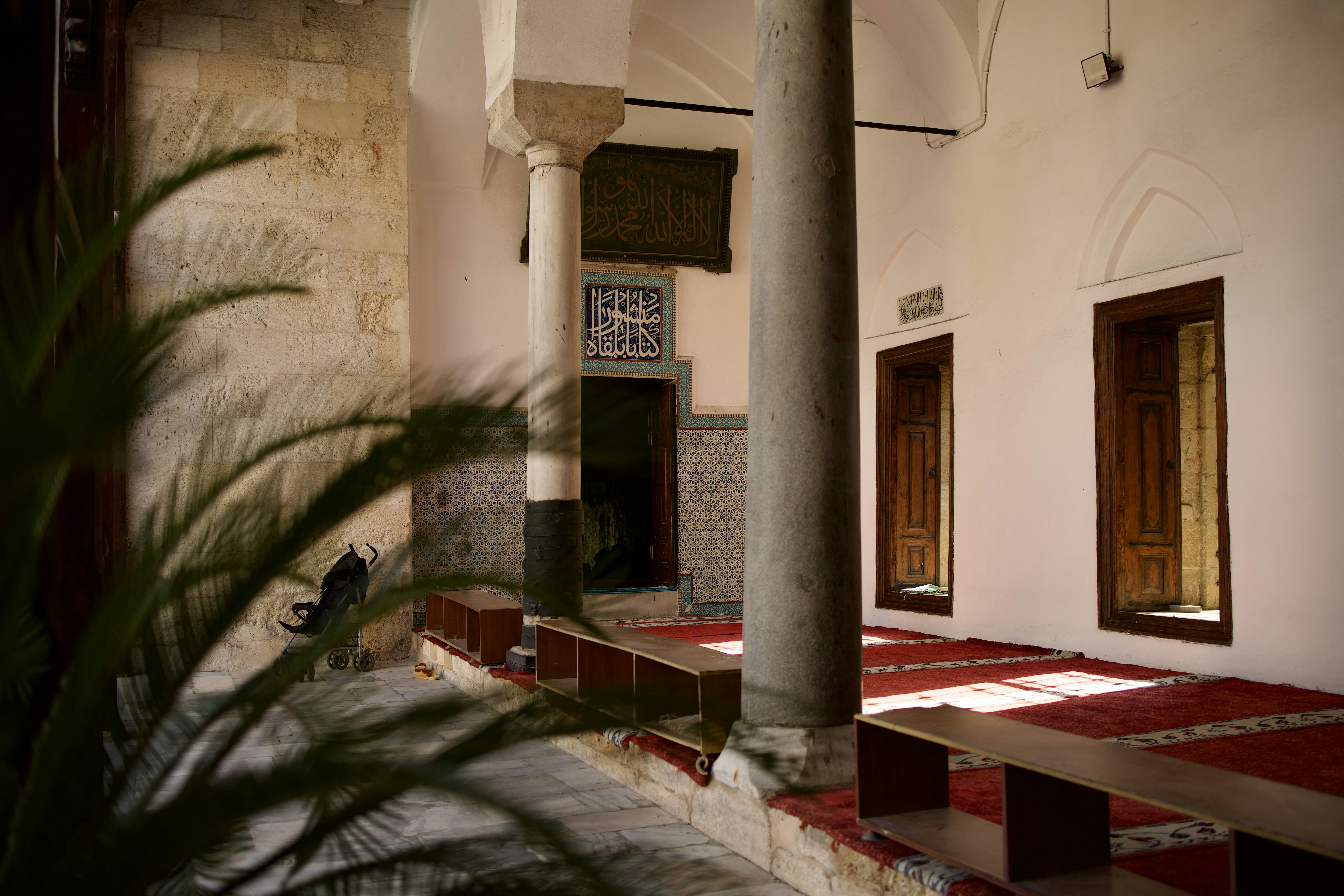 Silent Courtyard of Stone and Shadow