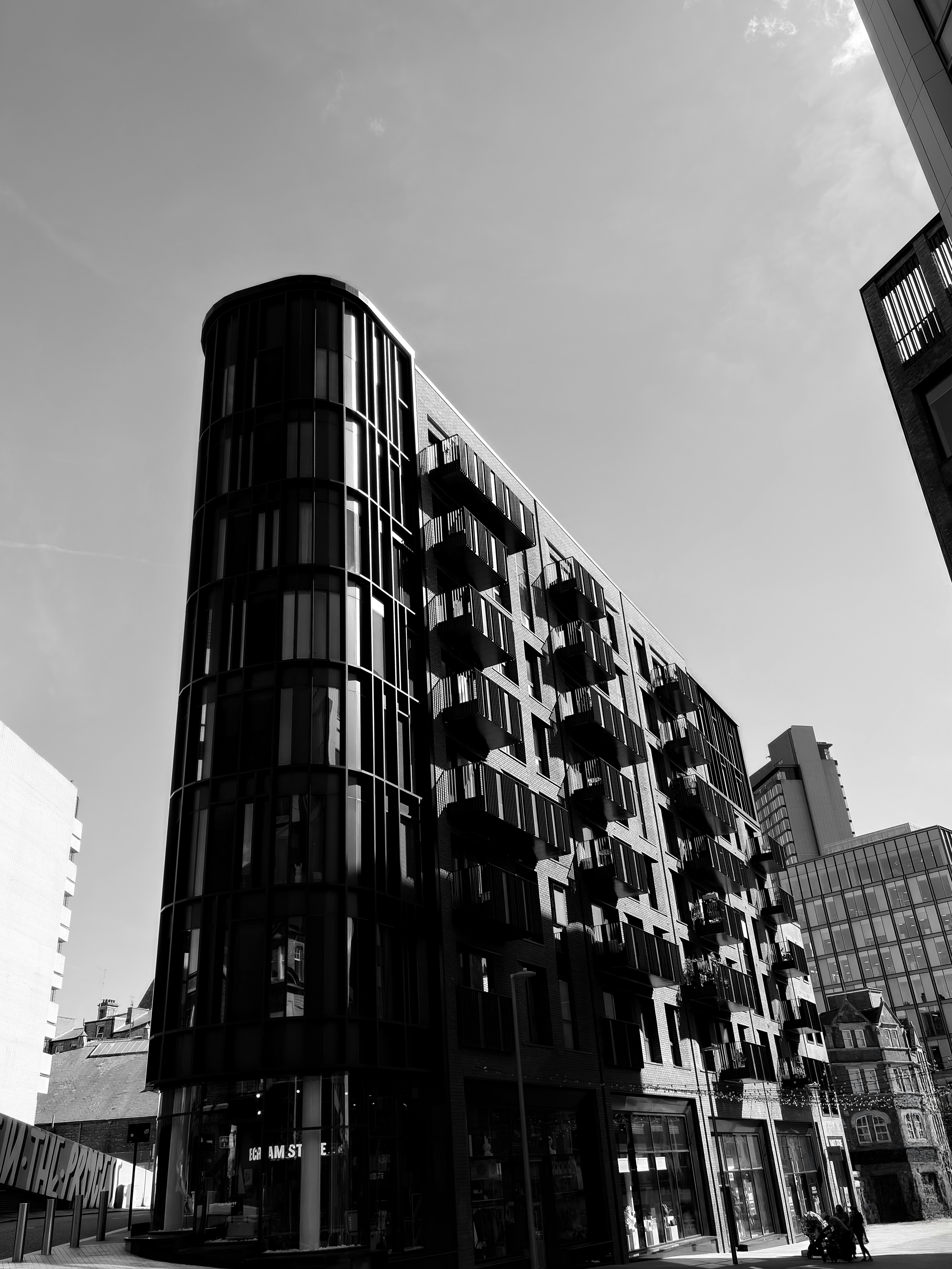 Vertical Cityscape: A Steel Facade Reaches for the Sky