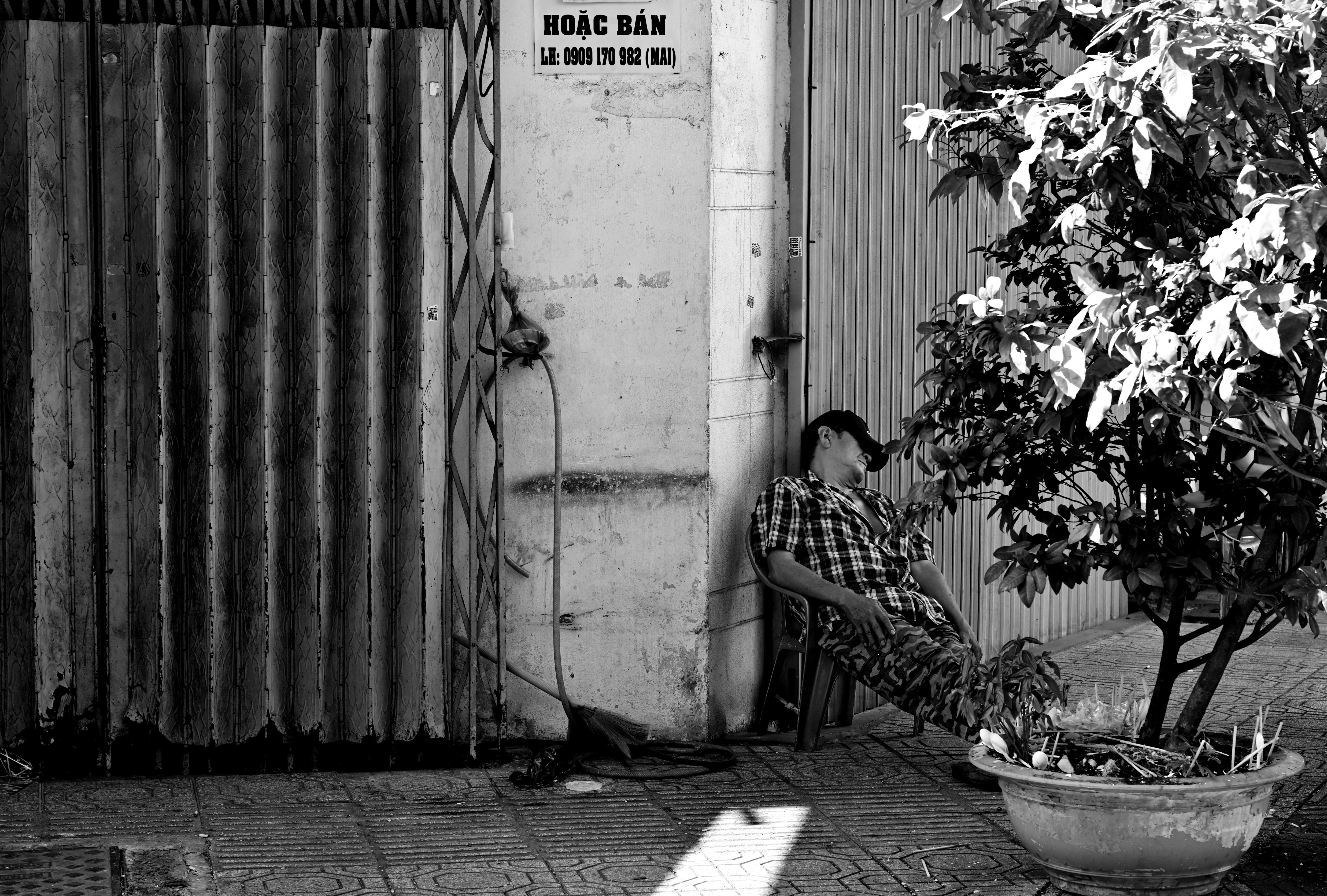 Shadows and Solitude by the Alleyway