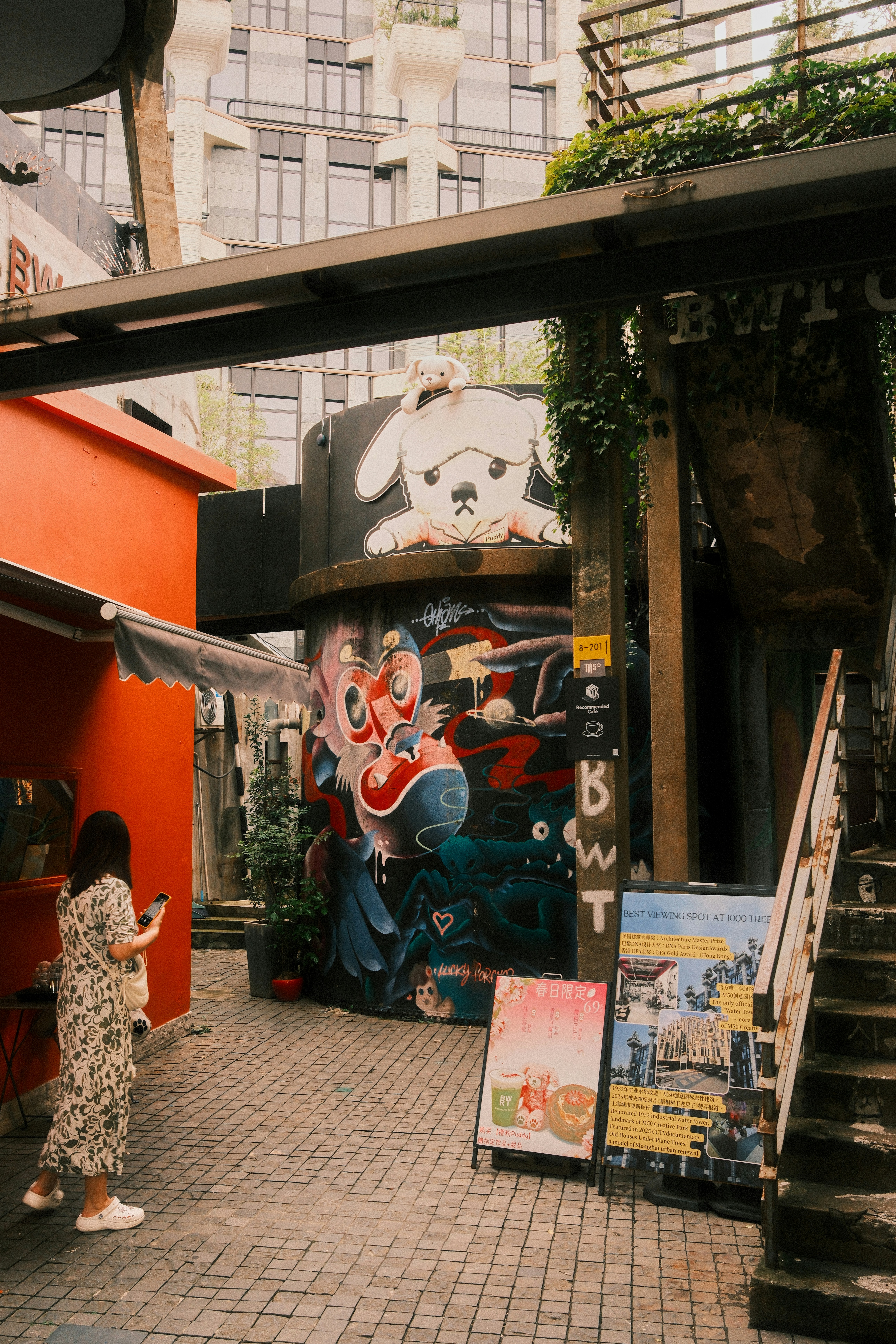 Urban Alley Portrait: Graffiti, Gear, and Quiet Motion
