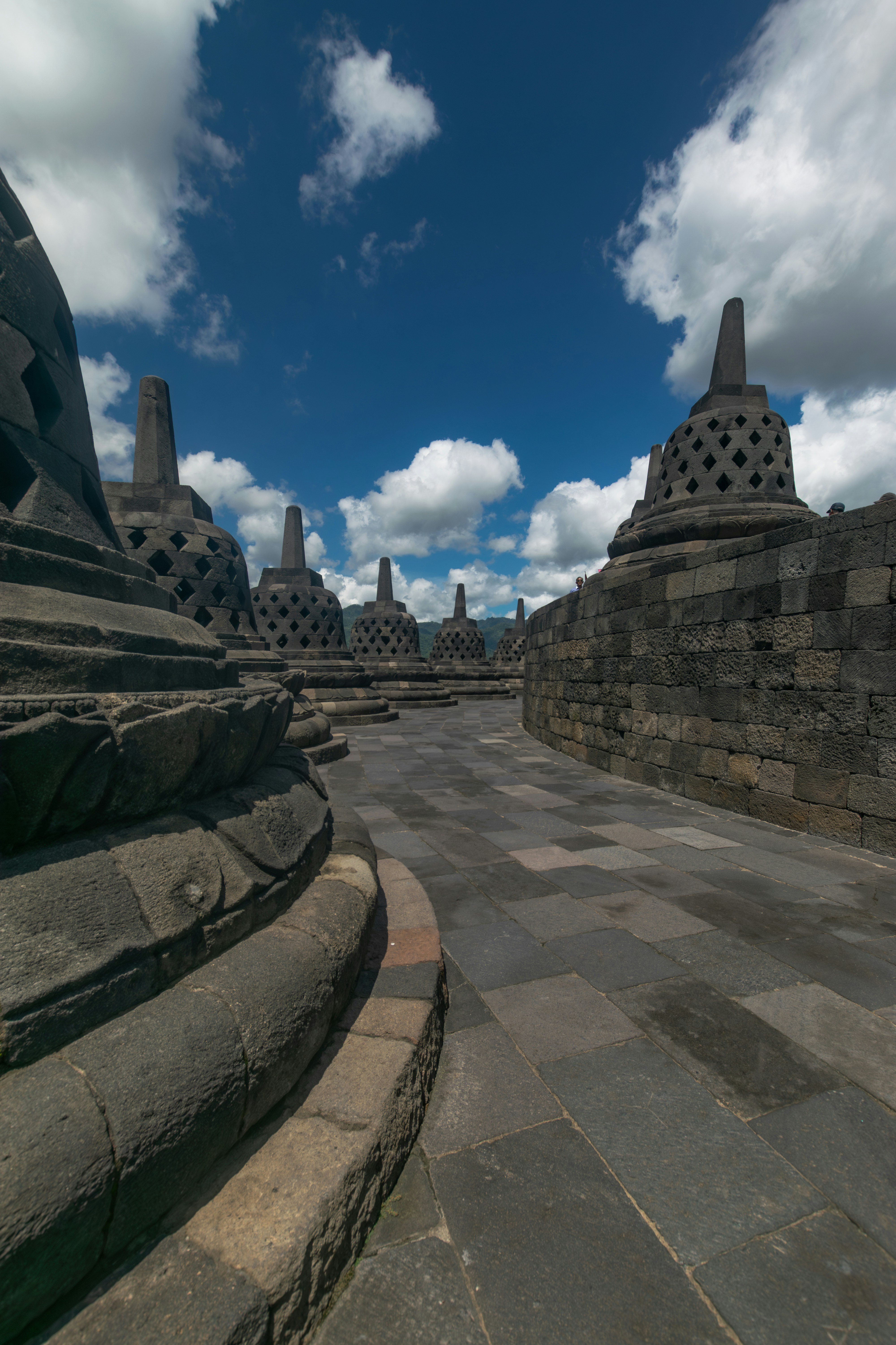 Whispering Steps of Borobudur: Stones under a Wide Sky