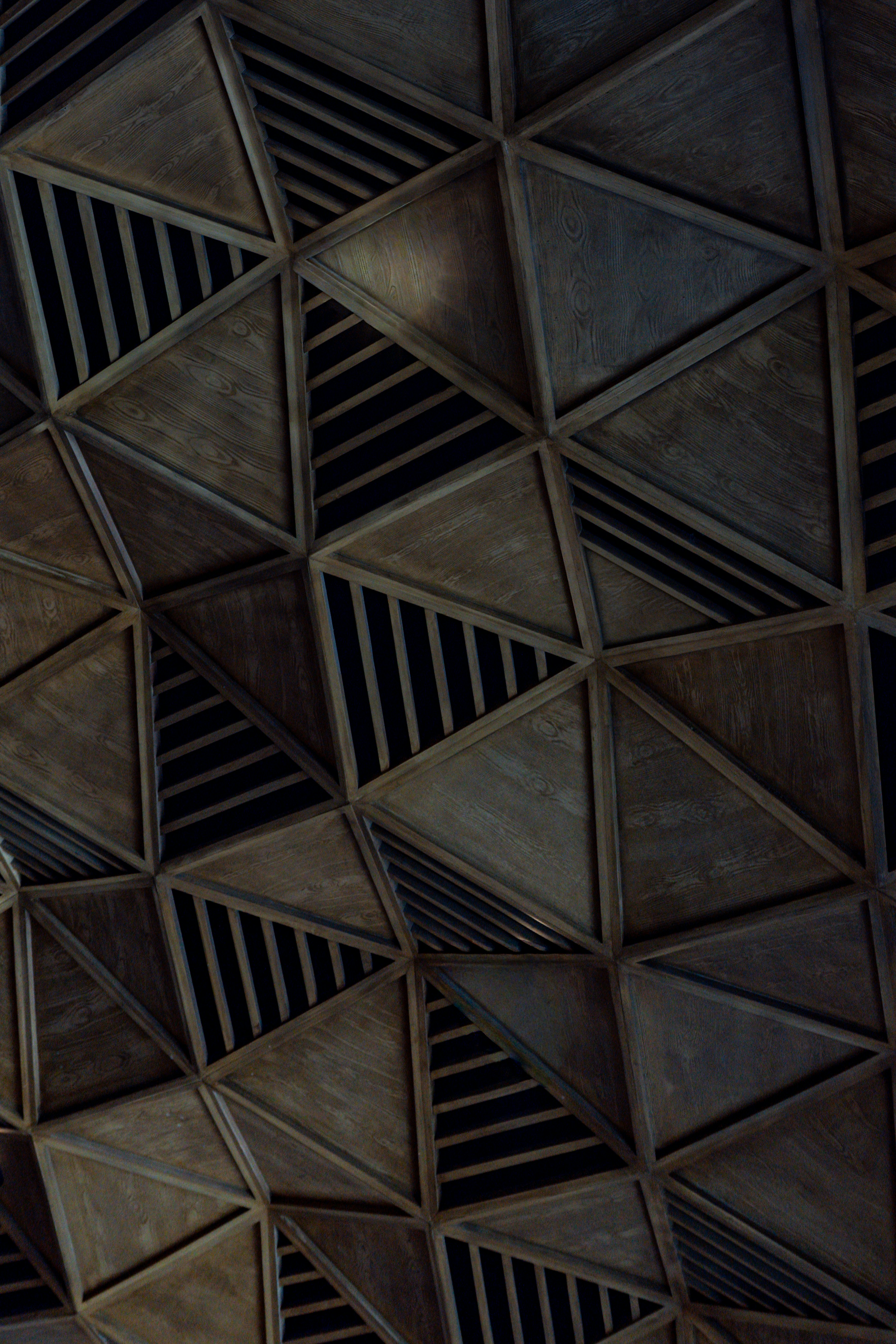 Triangle Tessellation: A Weathered Metal Mosaic