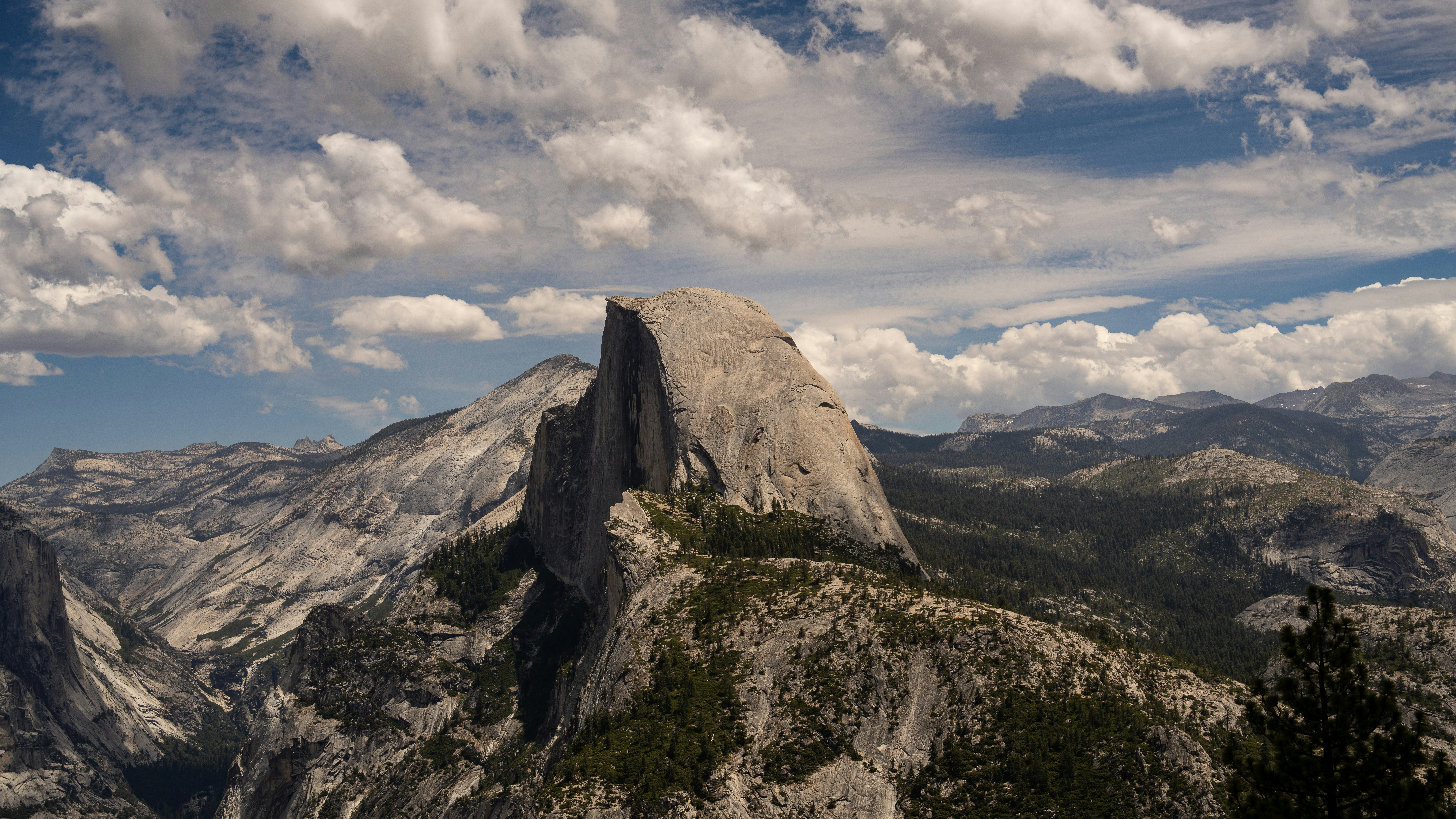 Monolith at Center of the Sierra: Half Dome’s Shadowed Foreground