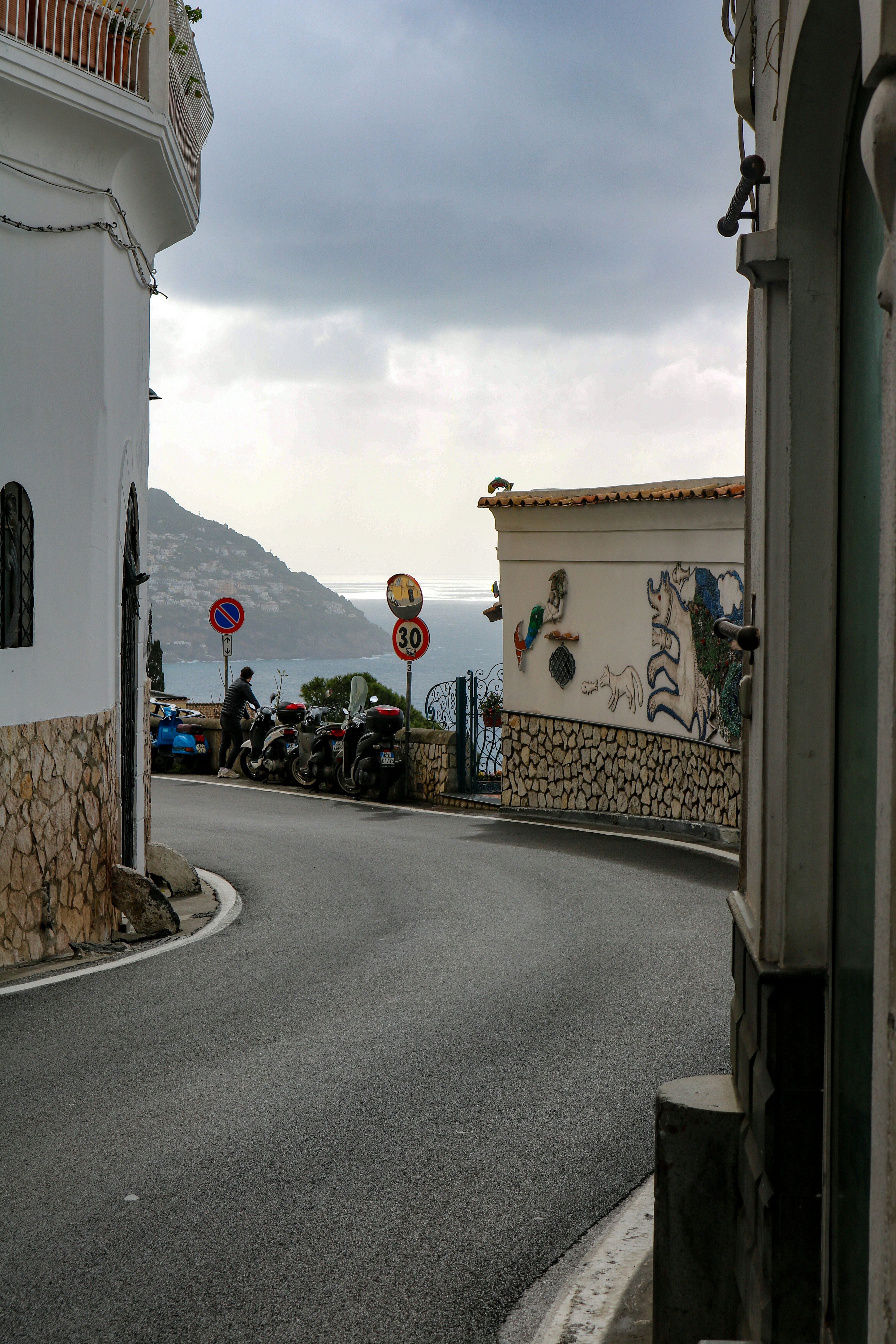 Coastal Clockwise: A Narrow Street Toward the Sea