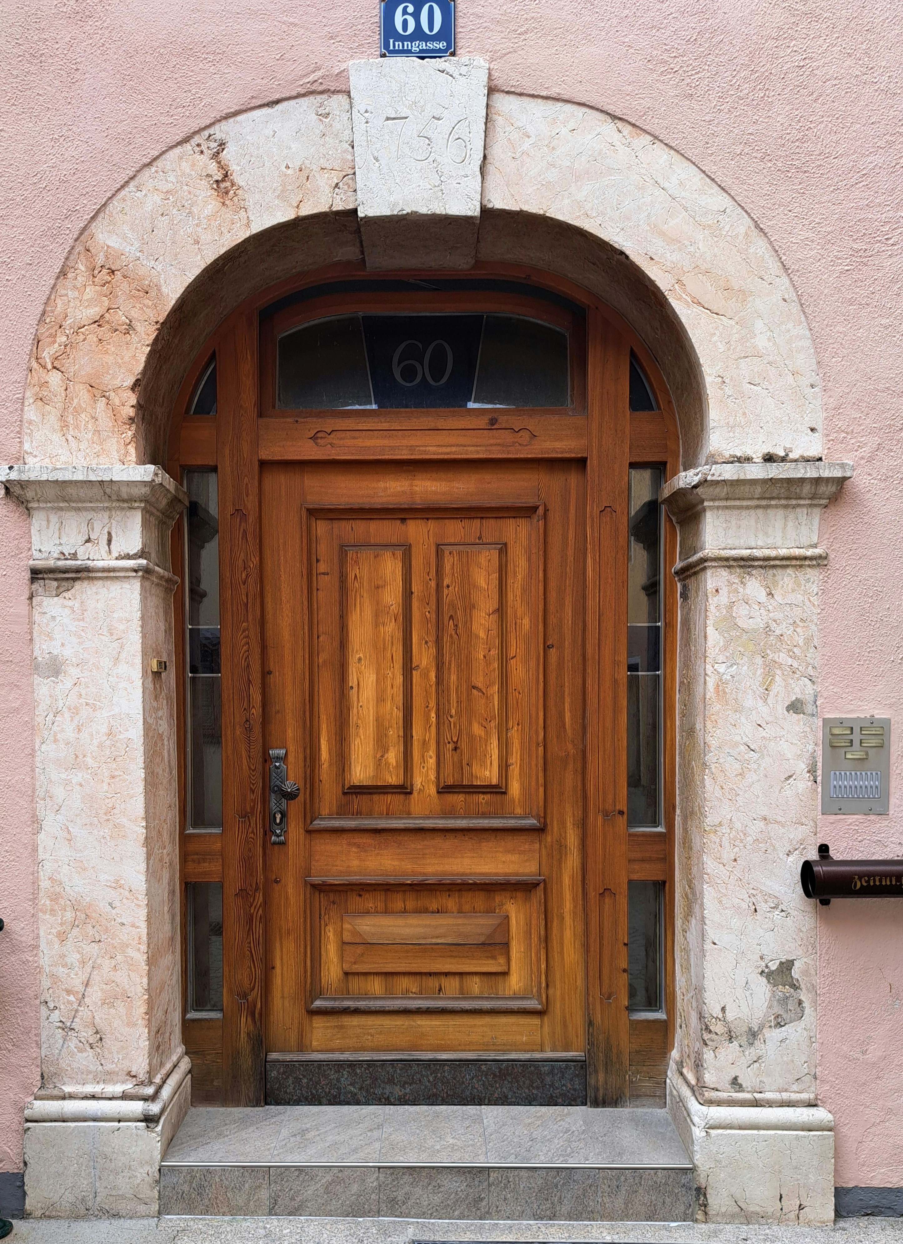 Timber Portal under a Pink Archway