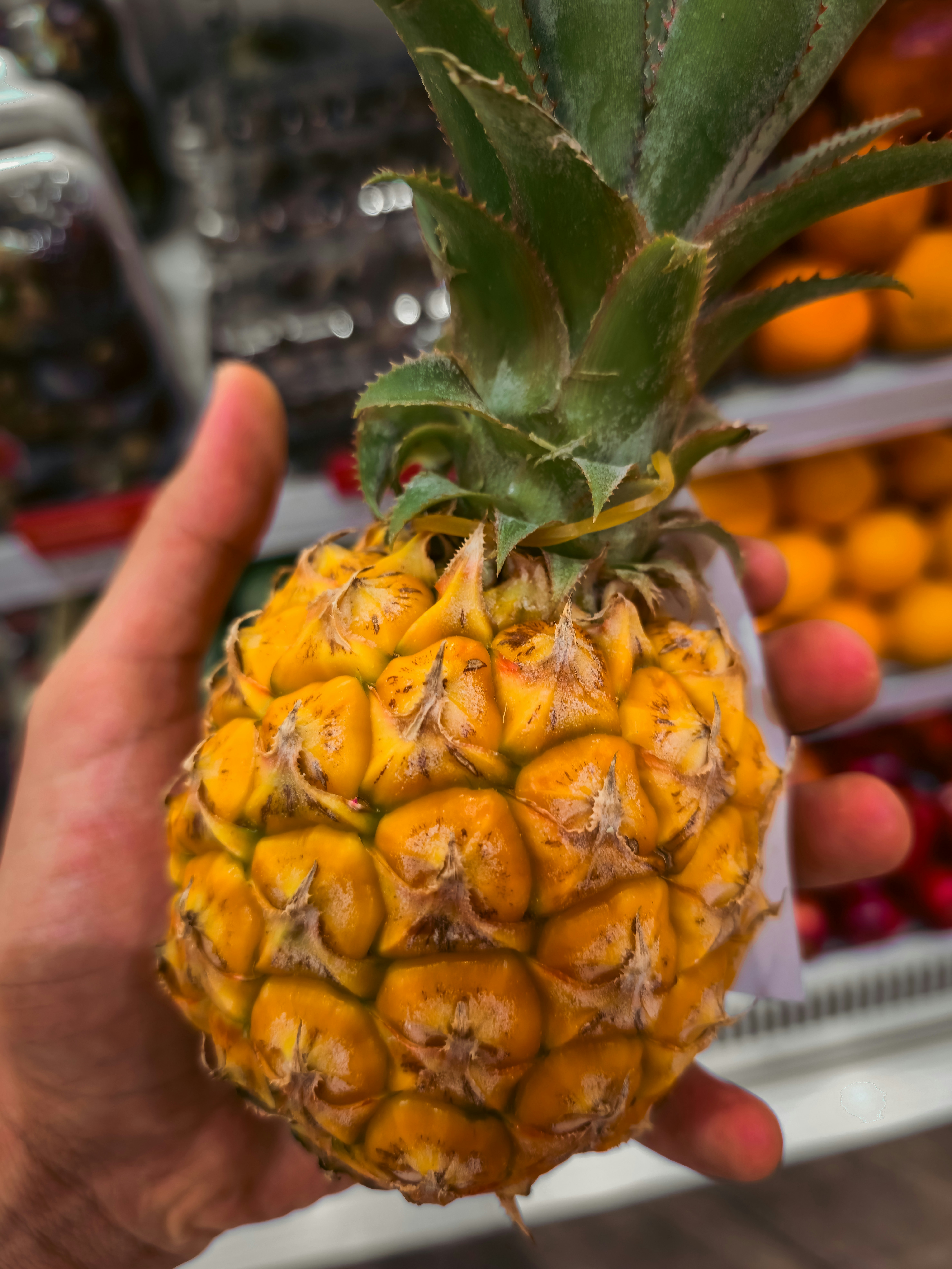 Handful of Sunshine: Pineapple Crown in Focus