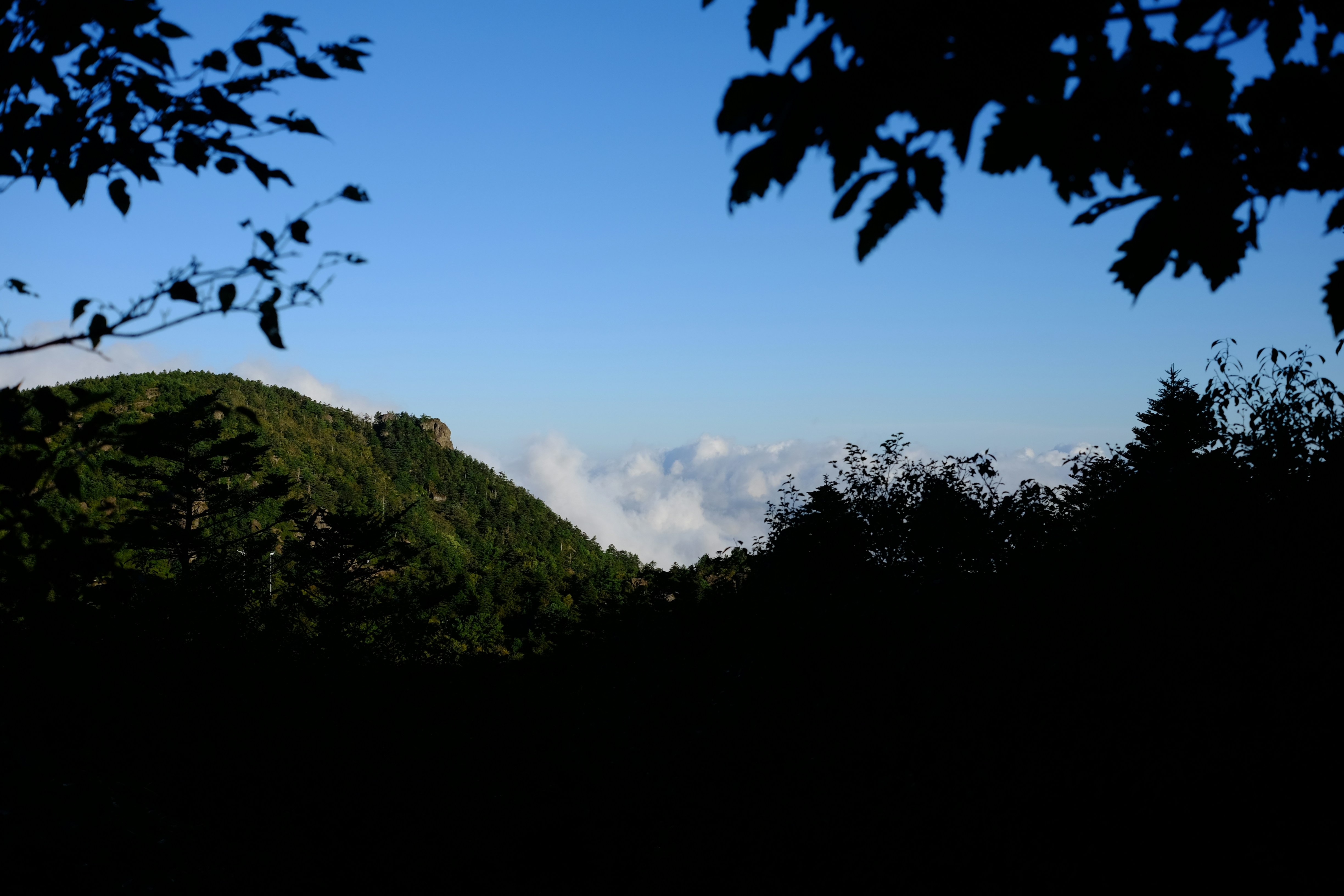 Distant Ridge Against a Velvet Sky