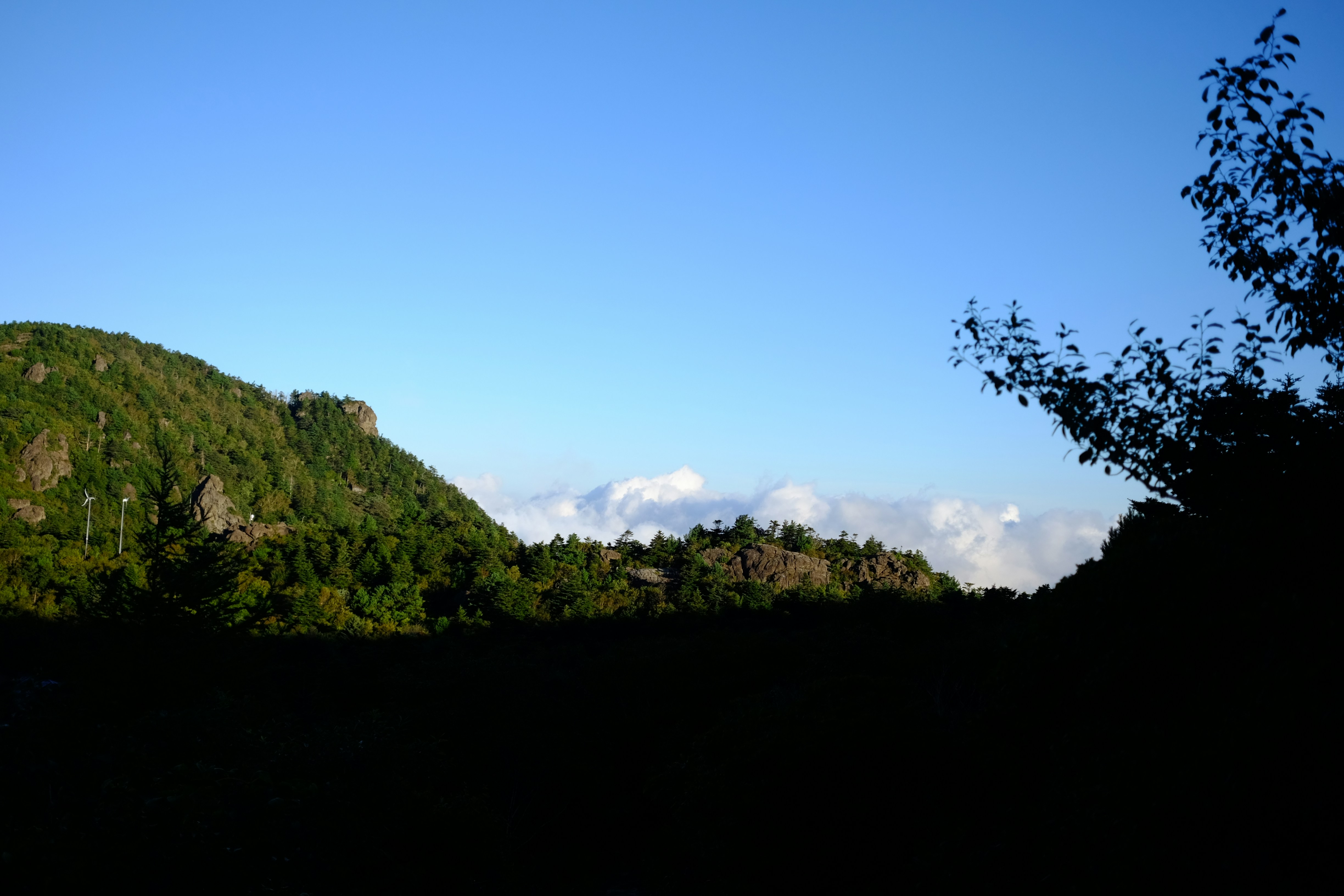 Horizon Ridge Under a Clear Blue Canopy