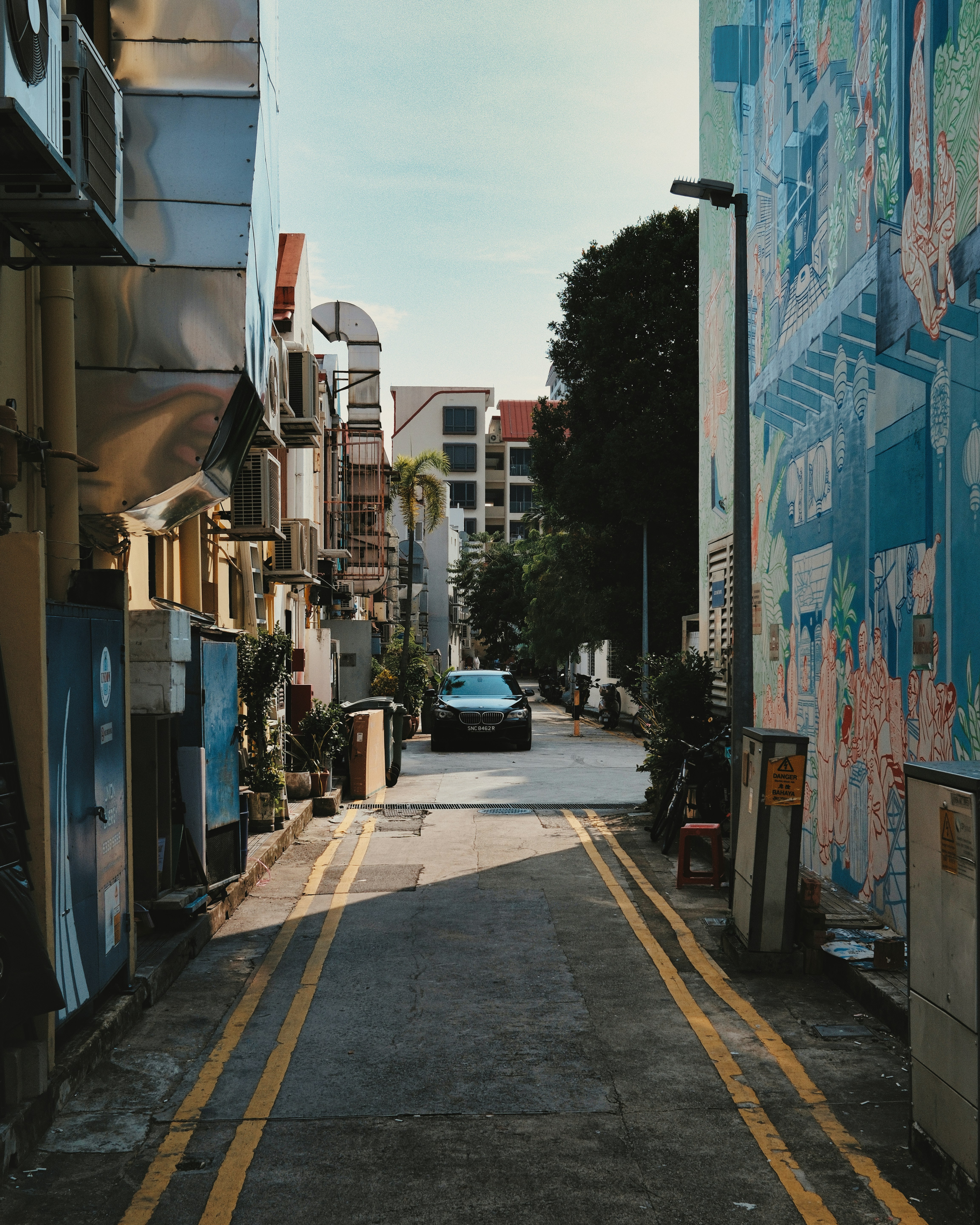 City Alley Convergence: The Car at the End of the Street